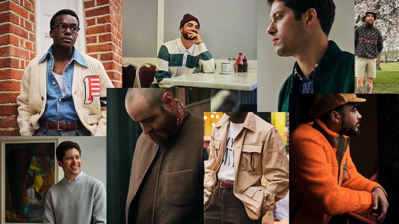 Men Fashion Collage Wallpaper