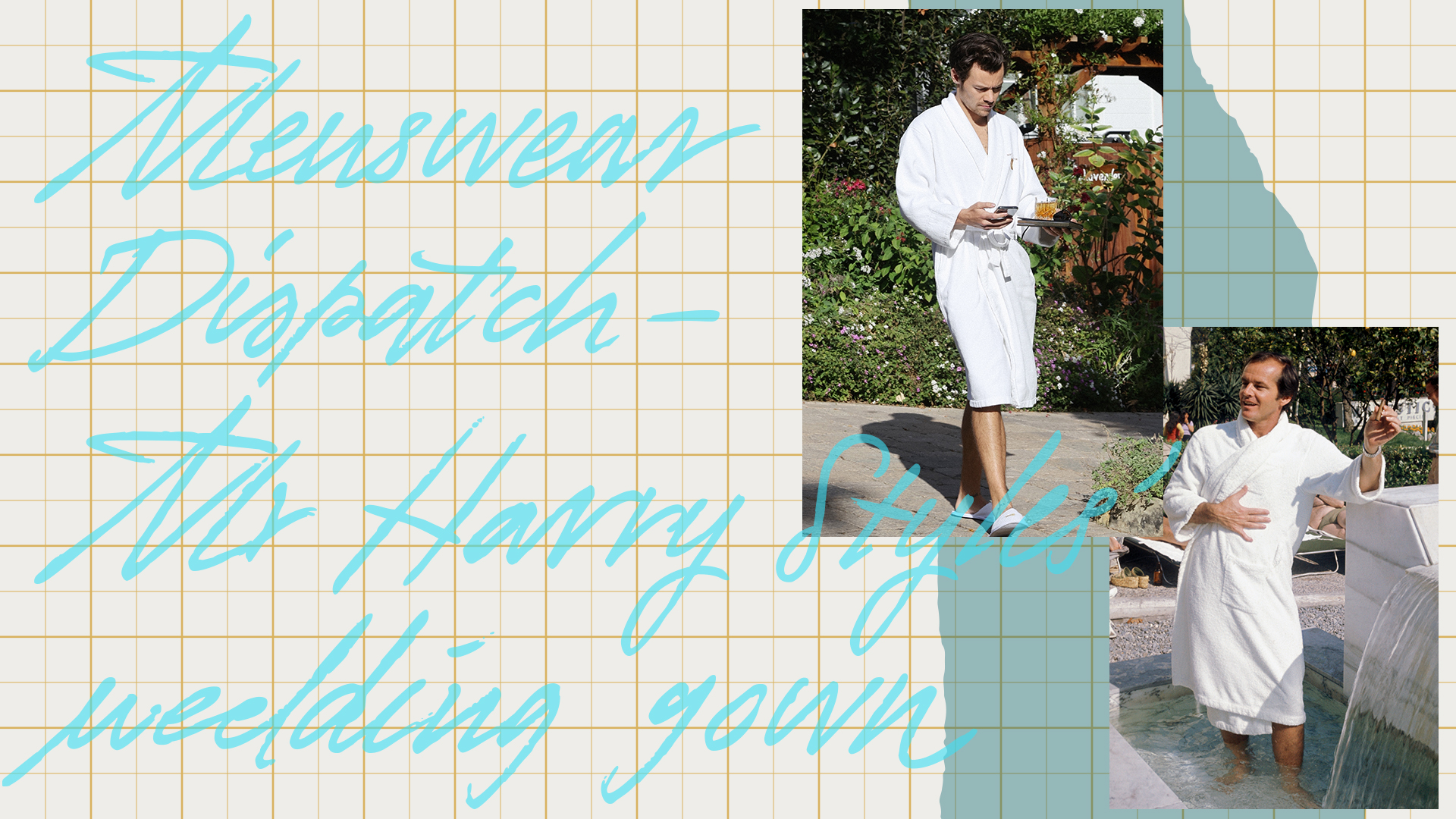 Mr Harry Styles Shows Off The Caddish Appeal Of The Bathrobe | The ...