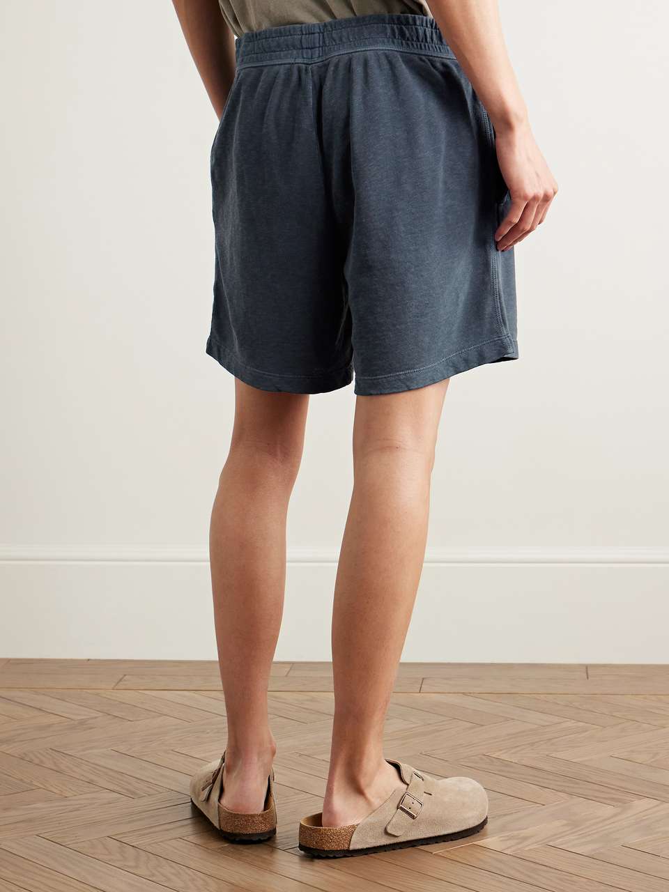 JAMES PERSE Mélange Loopback Cotton-Jersey Drawstring Shorts for Men ...