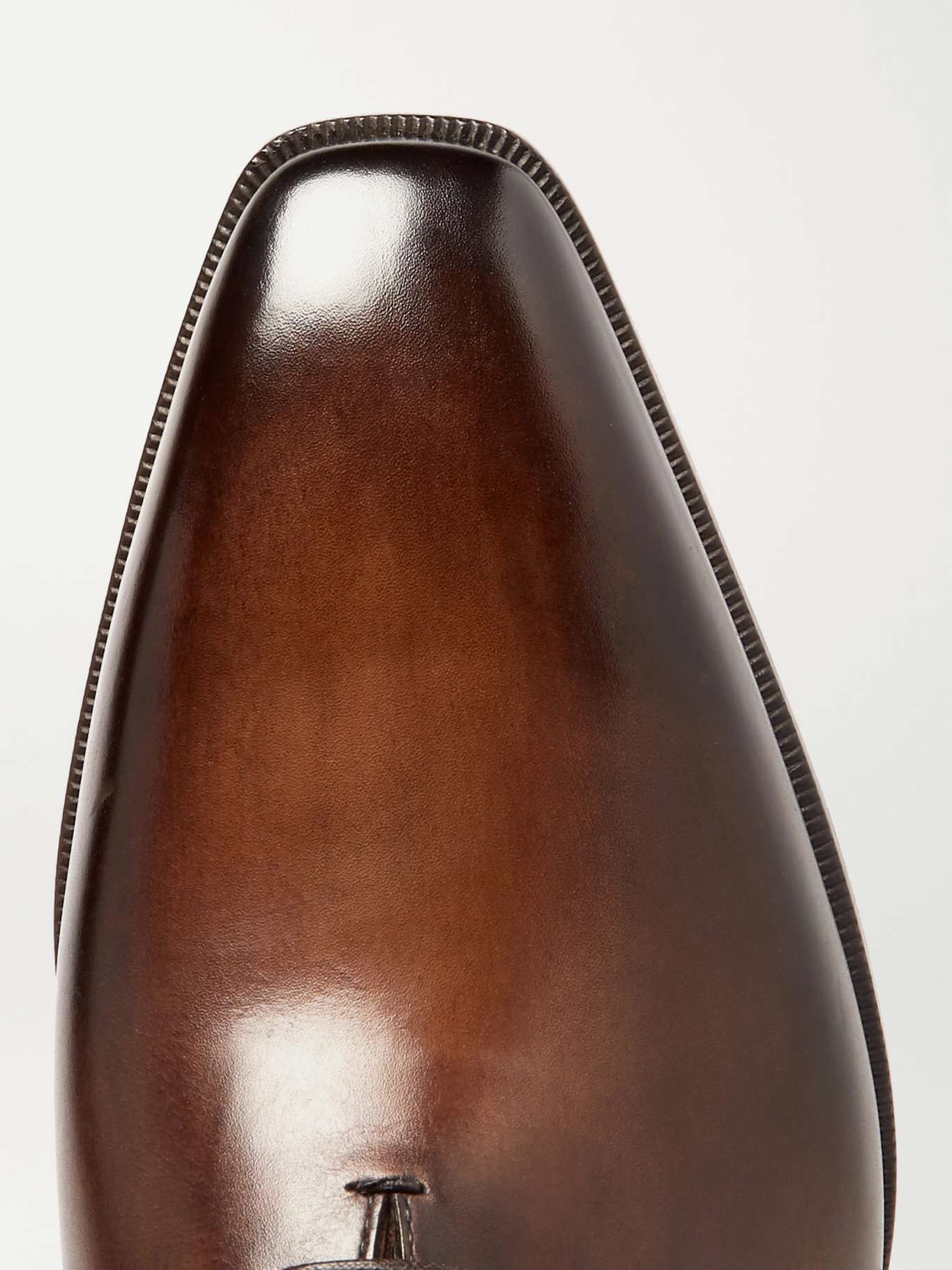 Brown Blake Whole-Cut Venezia Leather Oxford Shoes | BERLUTI | MR PORTER