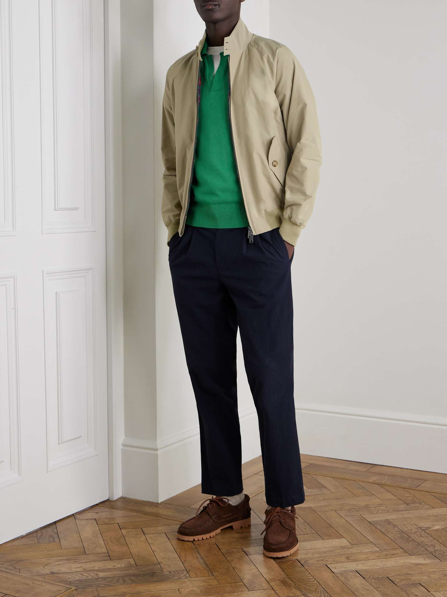 BARACUTA G9 Cotton-Blend Harrington Jacket for Men | MR PORTER