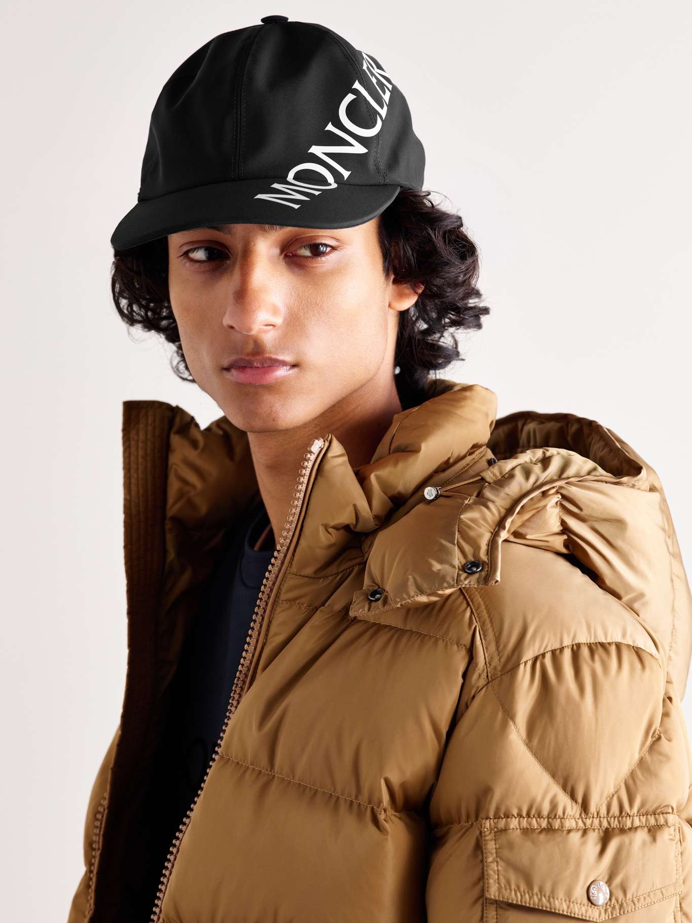 MONCLER Logo-Print Shell Baseball Cap for Men | MR PORTER