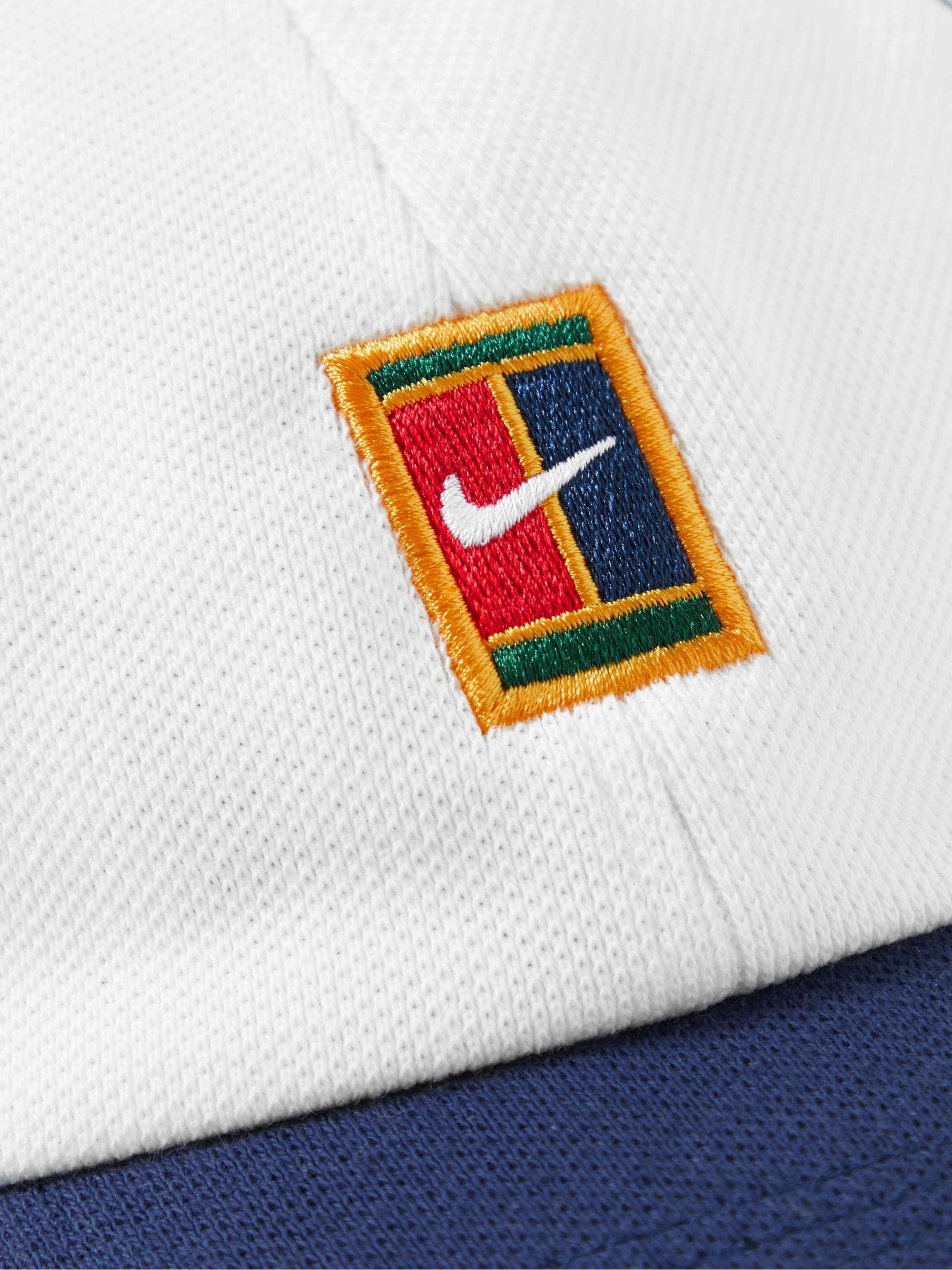 NIKE TENNIS NikeCourt Heritage86 Logo-Embroidered Cotton-Blend Tennis ...