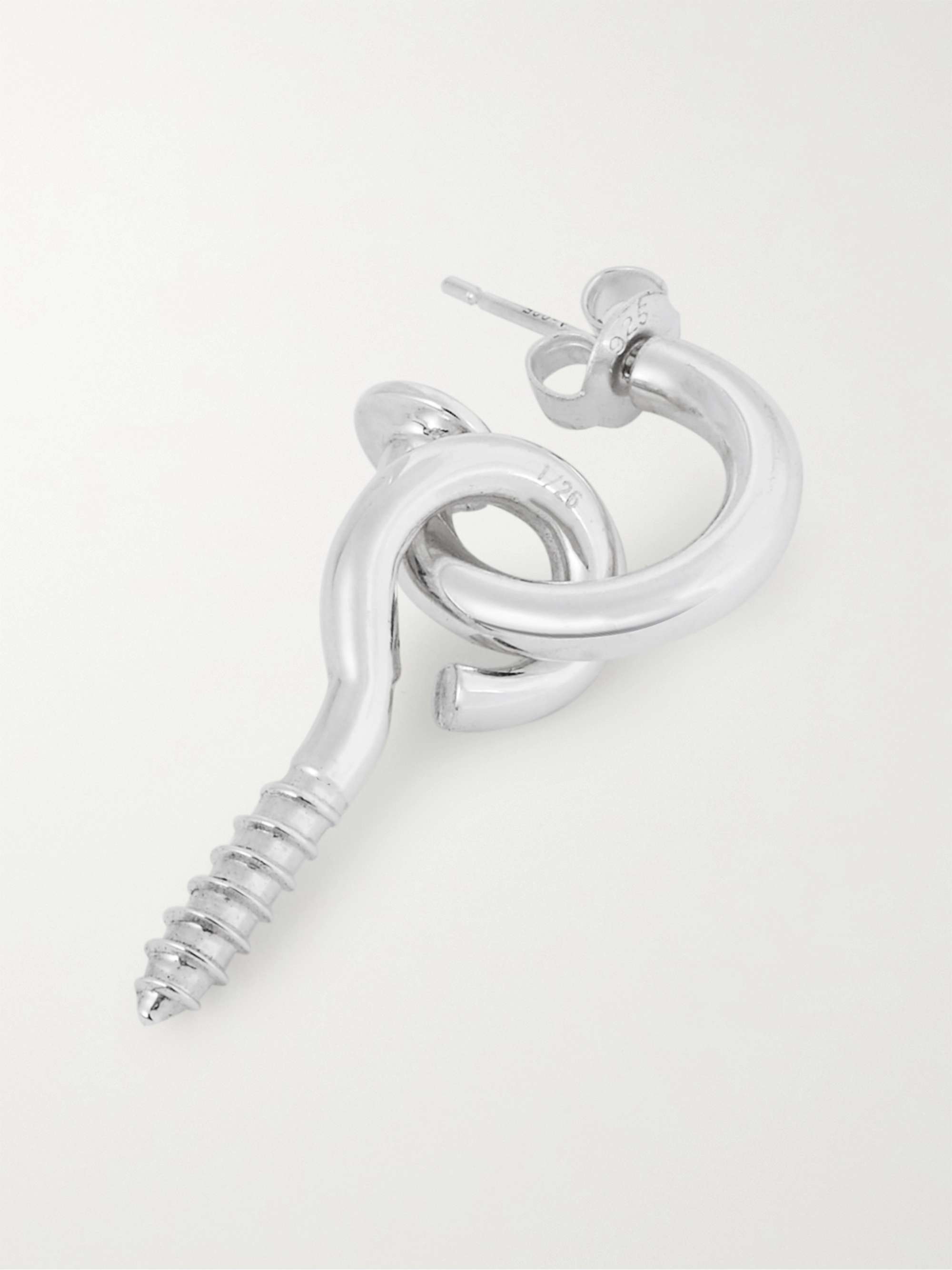 Silver Commodity Lamp Skrew Sterling Silver Hoop Earring | JAM HOMEMADE ...