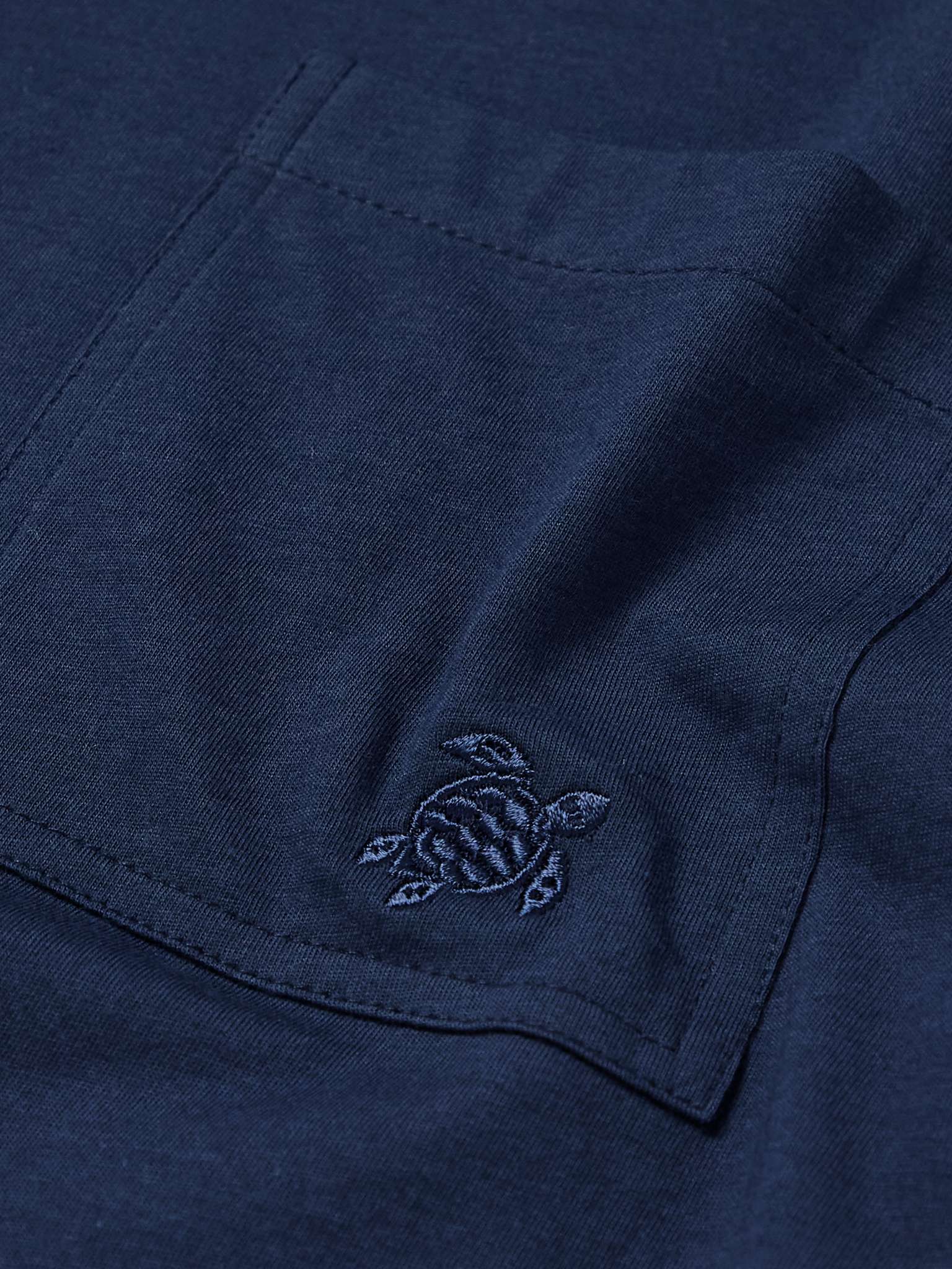 Navy Titus Organic Cotton-Jersey T-Shirt | VILEBREQUIN | MR PORTER