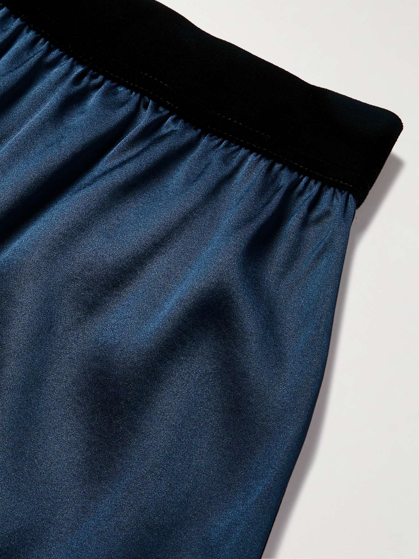TOM FORD Velvet-Trimmed Stretch-Silk Satin Boxer Briefs for Men | MR PORTER