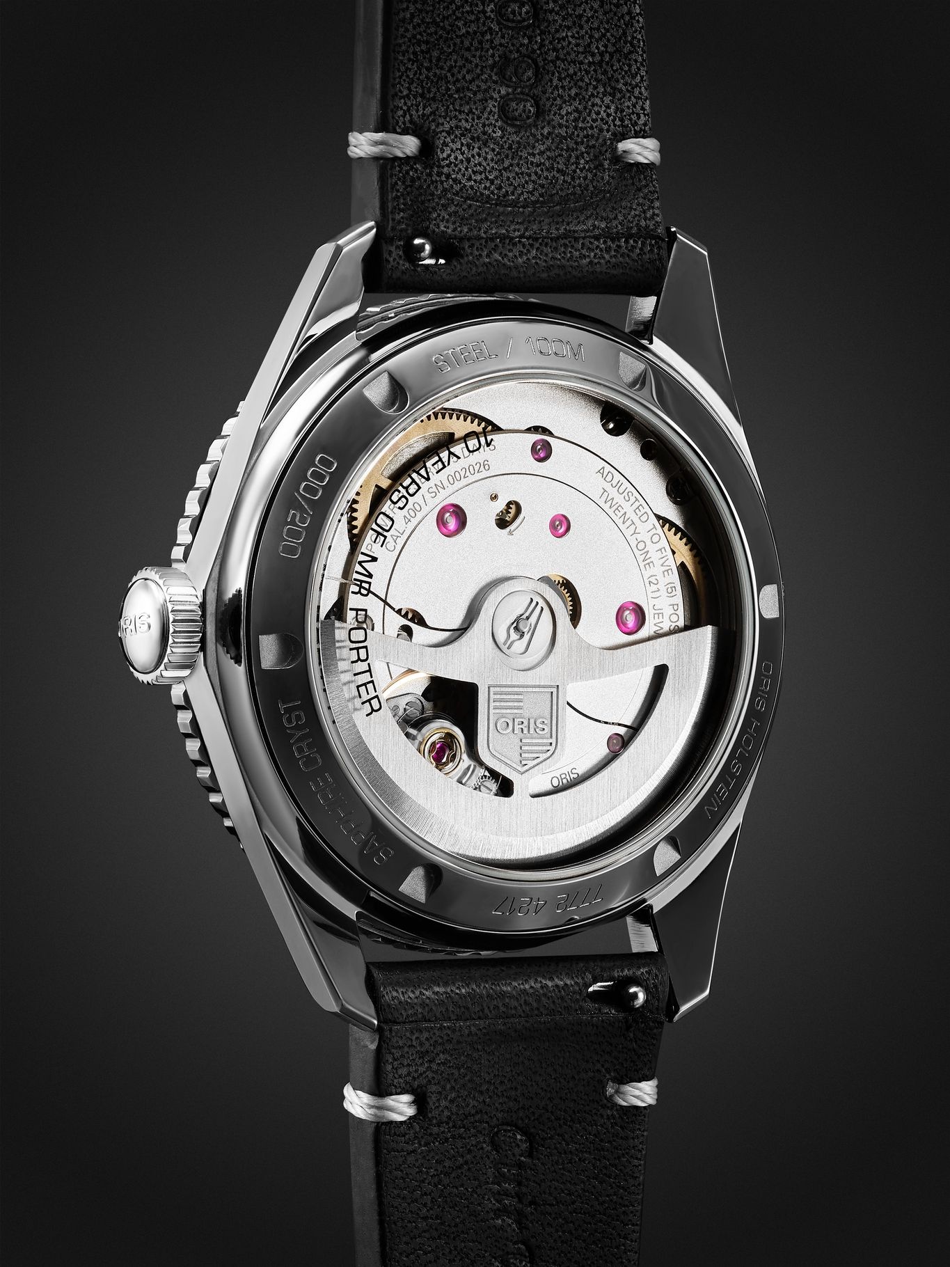 ORIS + MR PORTER Divers-Sixty Five 10th Birthday Limited Edition ...