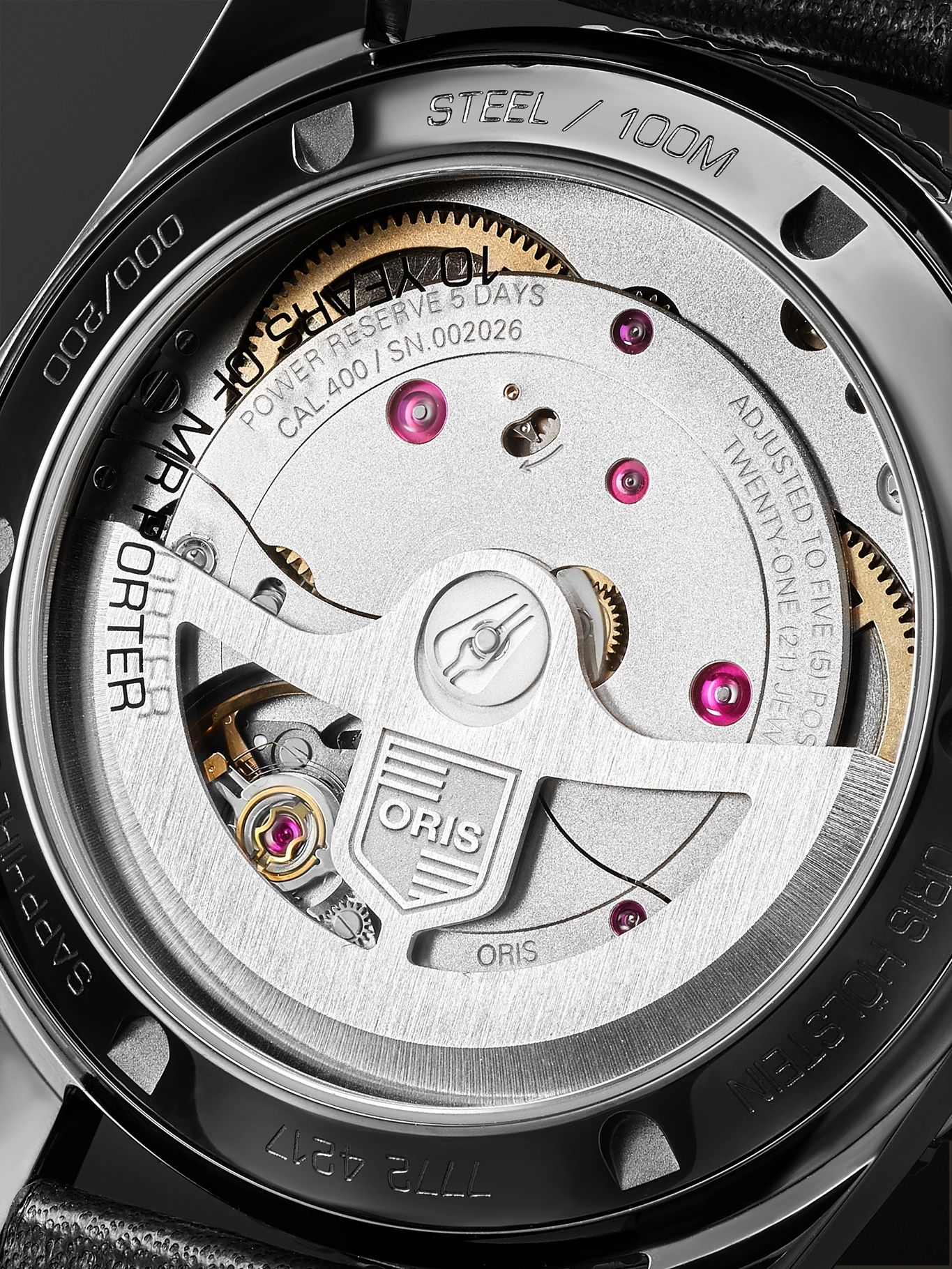 ORIS + MR PORTER Divers-Sixty Five 10th Birthday Limited Edition ...