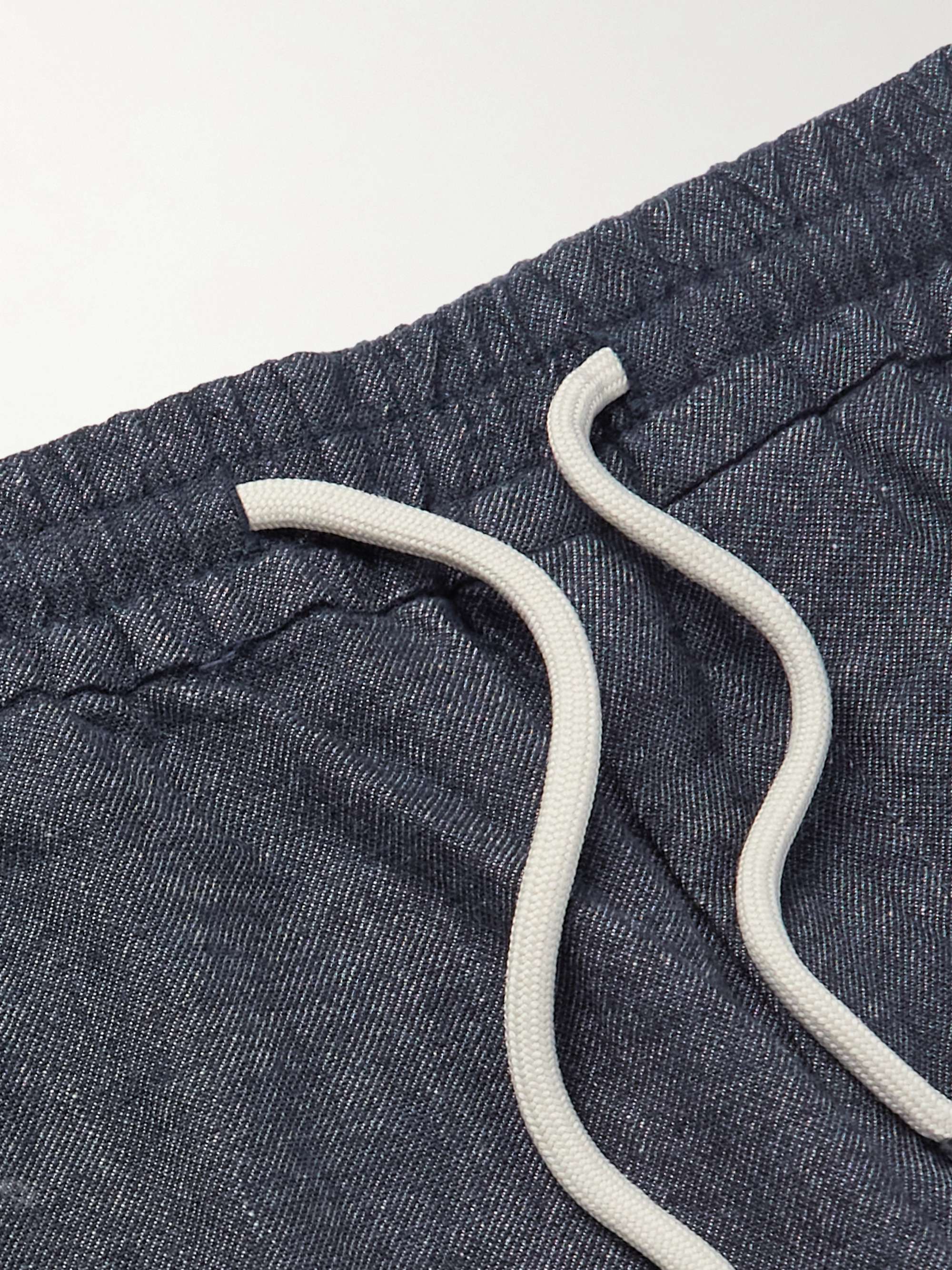 MR P. Straight-Leg Chambray Drawstring Shorts for Men | MR PORTER