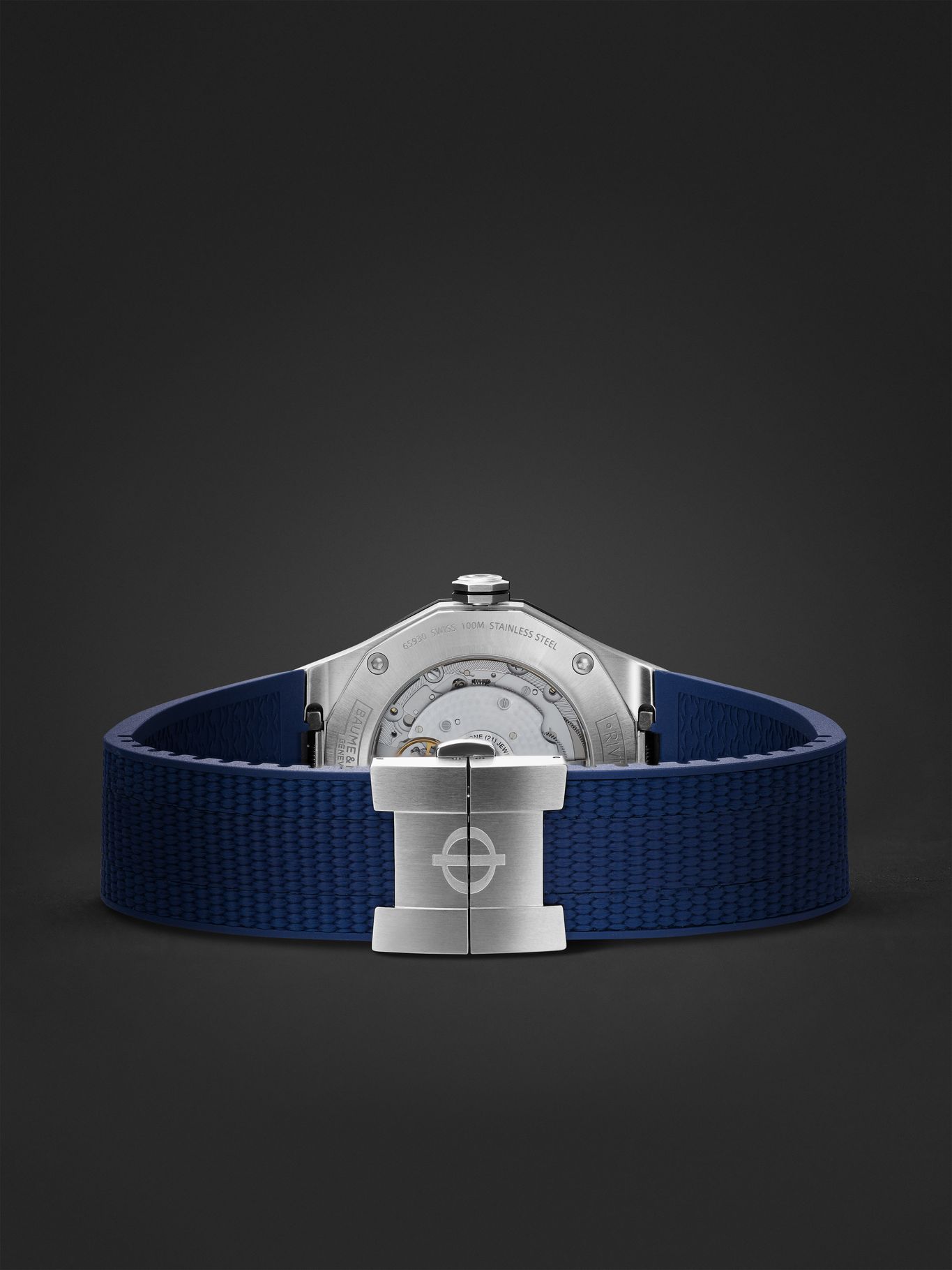 BAUME & MERCIER Riviera Automatic 42mm Stainless Steel and Rubber Watch ...