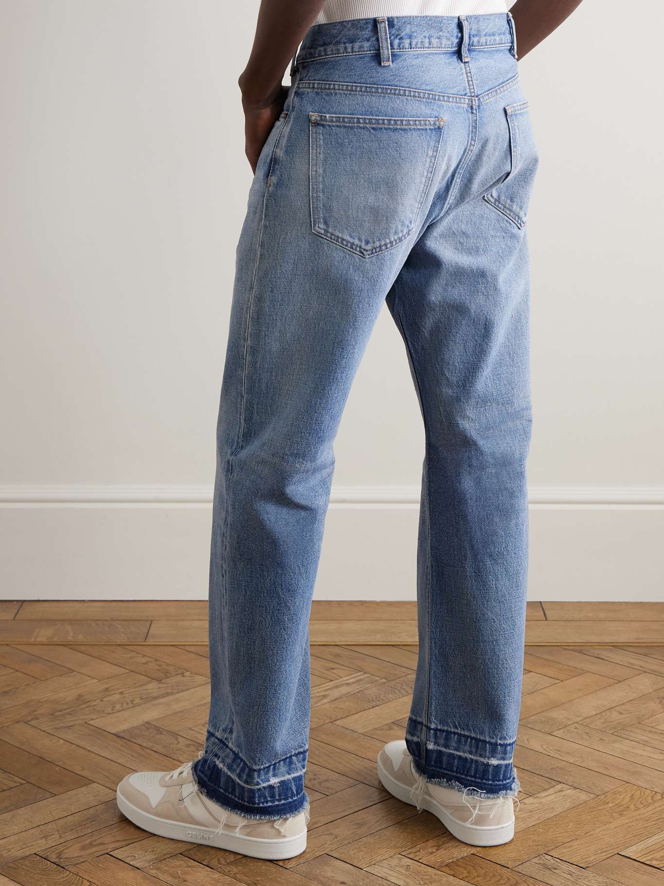 CELINE HOMME Wesley Straight-Leg Distressed Jeans for Men | MR PORTER