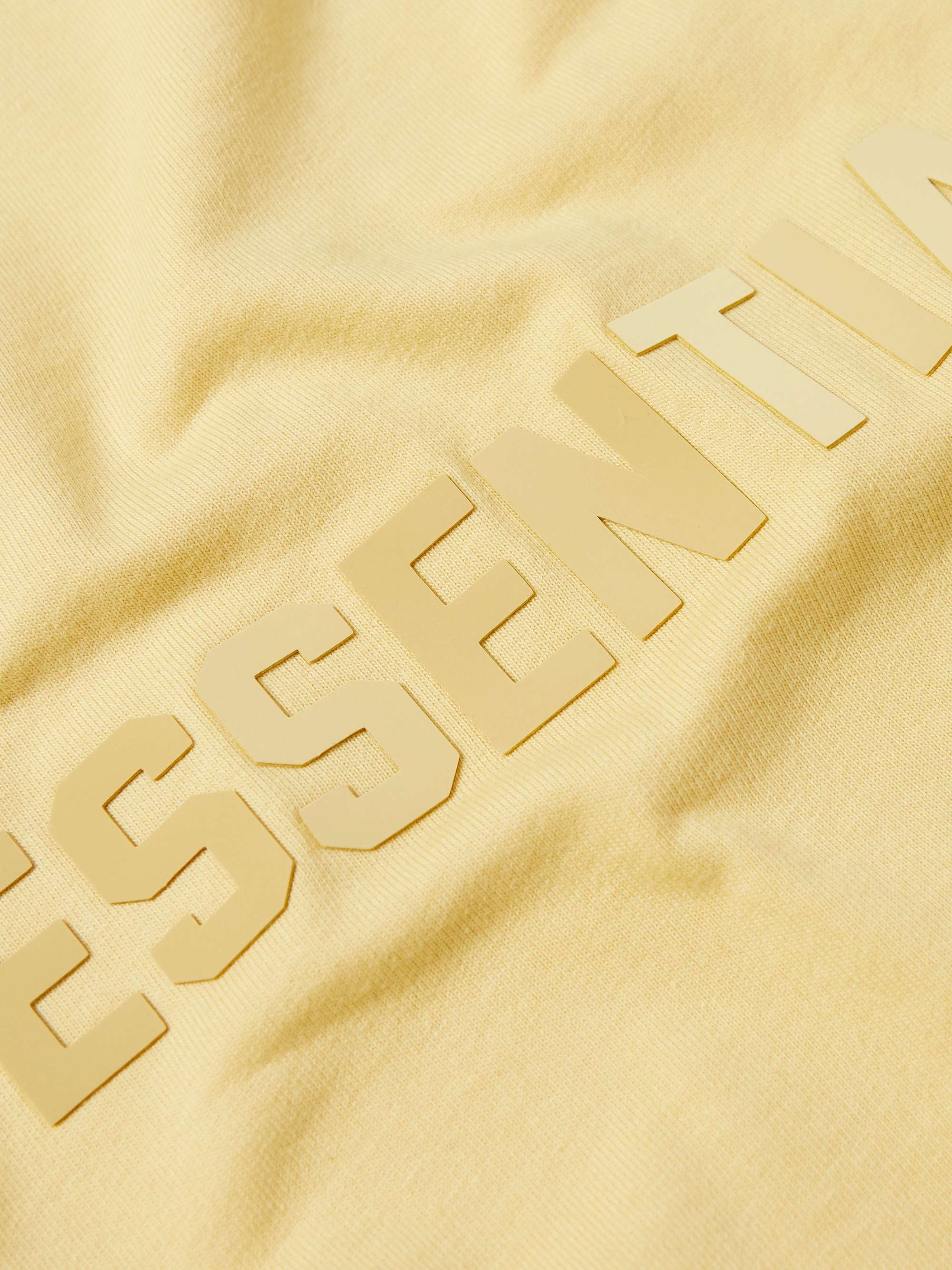 FEAR OF GOD ESSENTIALS Logo-Appliquéd Cotton-Jersey Mock-Neck T-Shirt ...