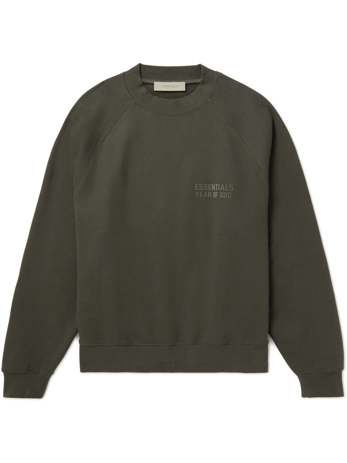 Essentials Logo-appliquéd Cotton-blend Jersey Sweatshirt In Black ...