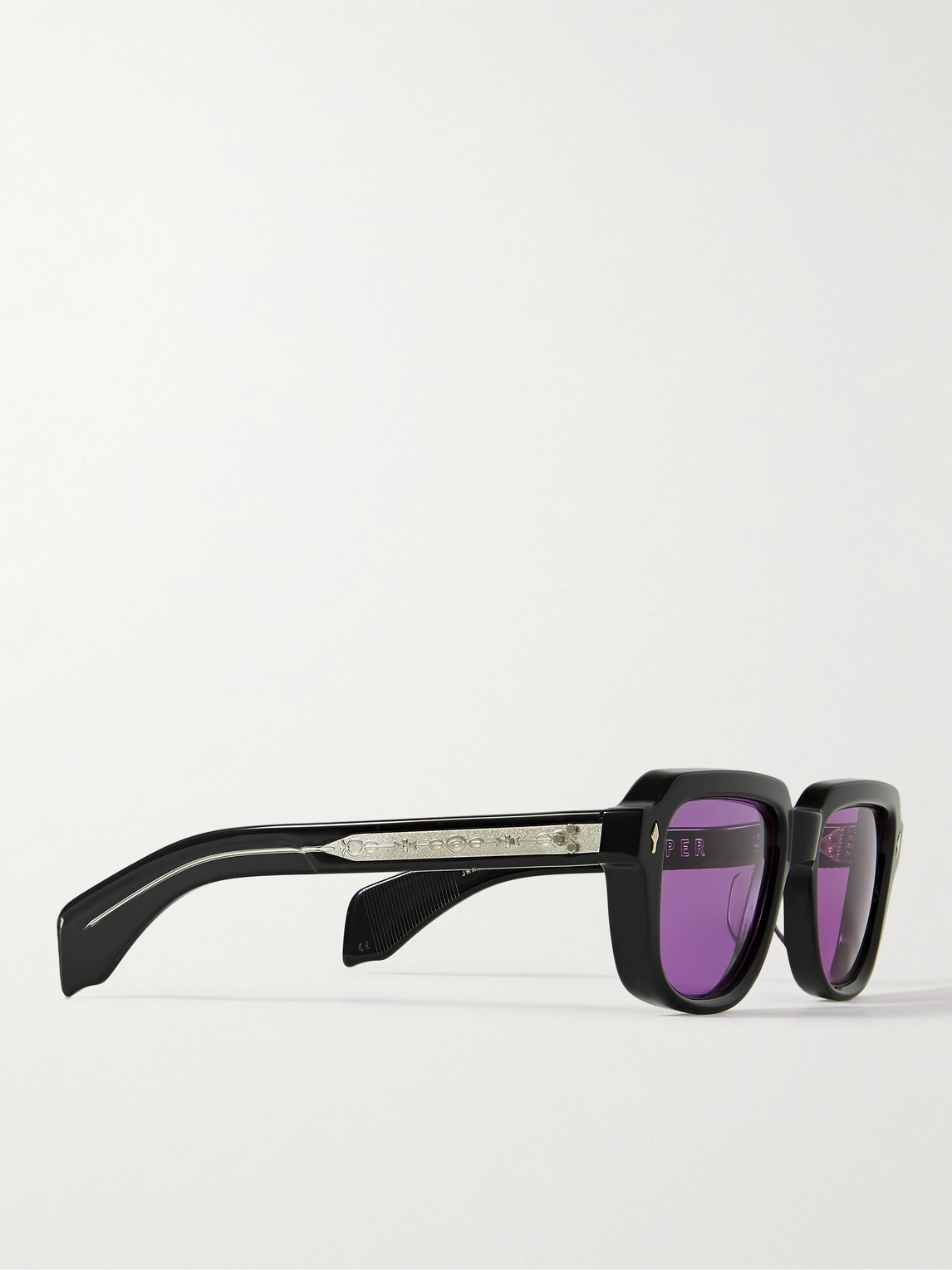Jacques Marie Mage Hopper Taos Square-frame Acetate Sunglasses In Black ...