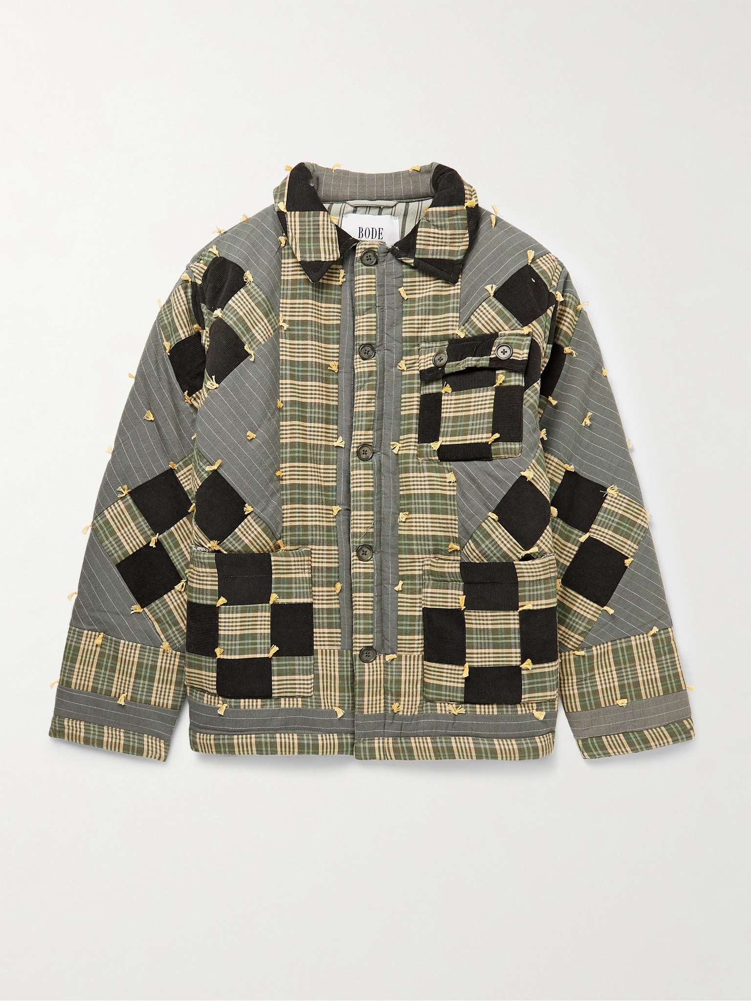 BODE Patchwork Corduroy-Trimmed Cotton Jacket for Men | MR PORTER
