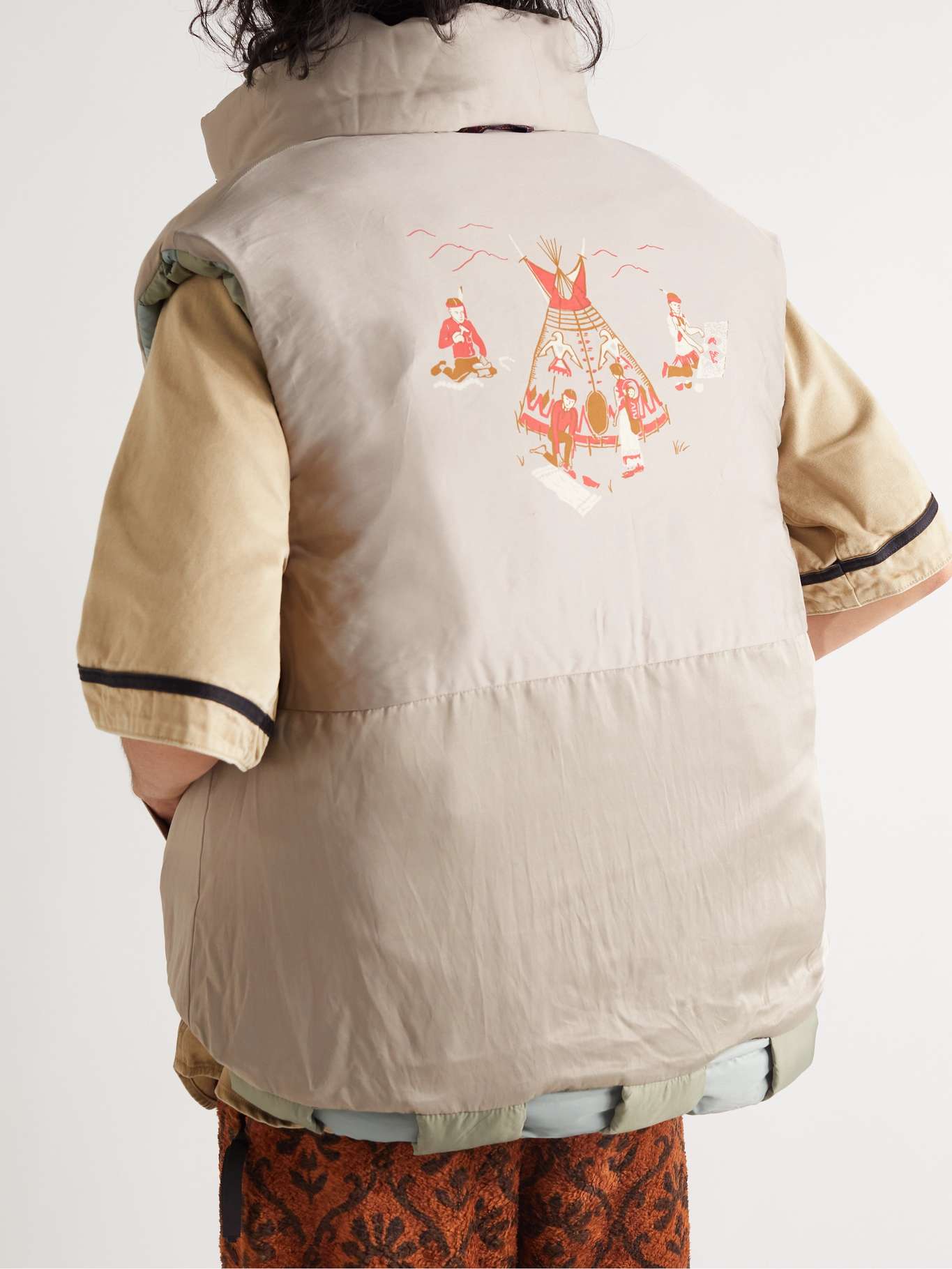 KAPITAL Reversible Quilted Padded Shell Gilet for Men | MR PORTER