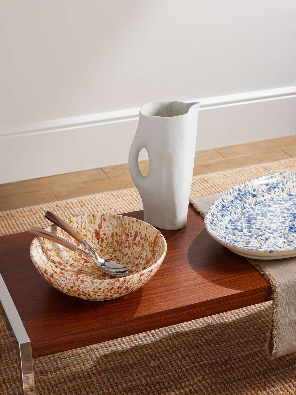 THE CONRAN SHOP Set of Three Paint-Splattered Ceramic Plates for Men ...