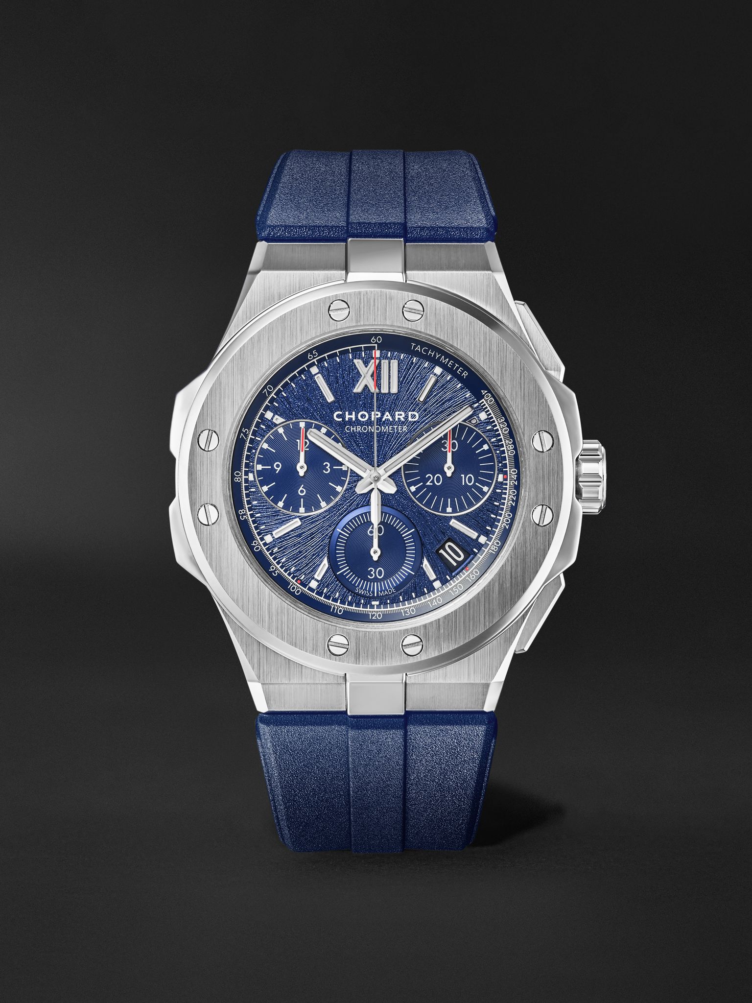 CHOPARD Alpine Eagle XL Chrono Automatic 44mm Lucent Steel and Rubber ...