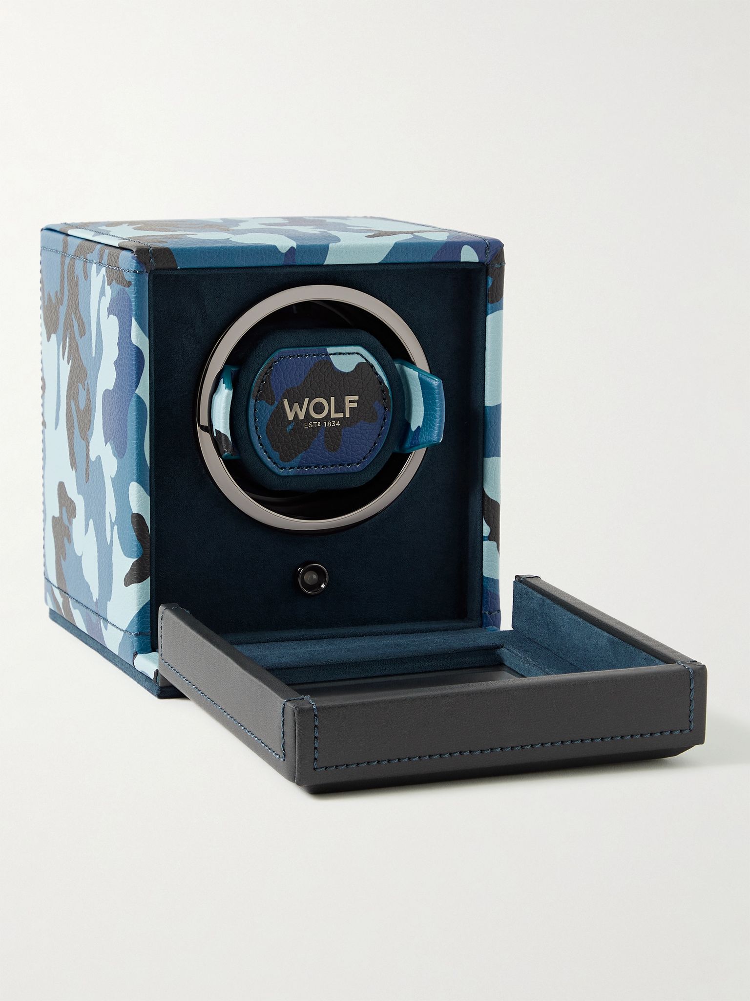 WOLF Elements Cub Camouflage-Print Full-Grain Vegan Leather Single ...