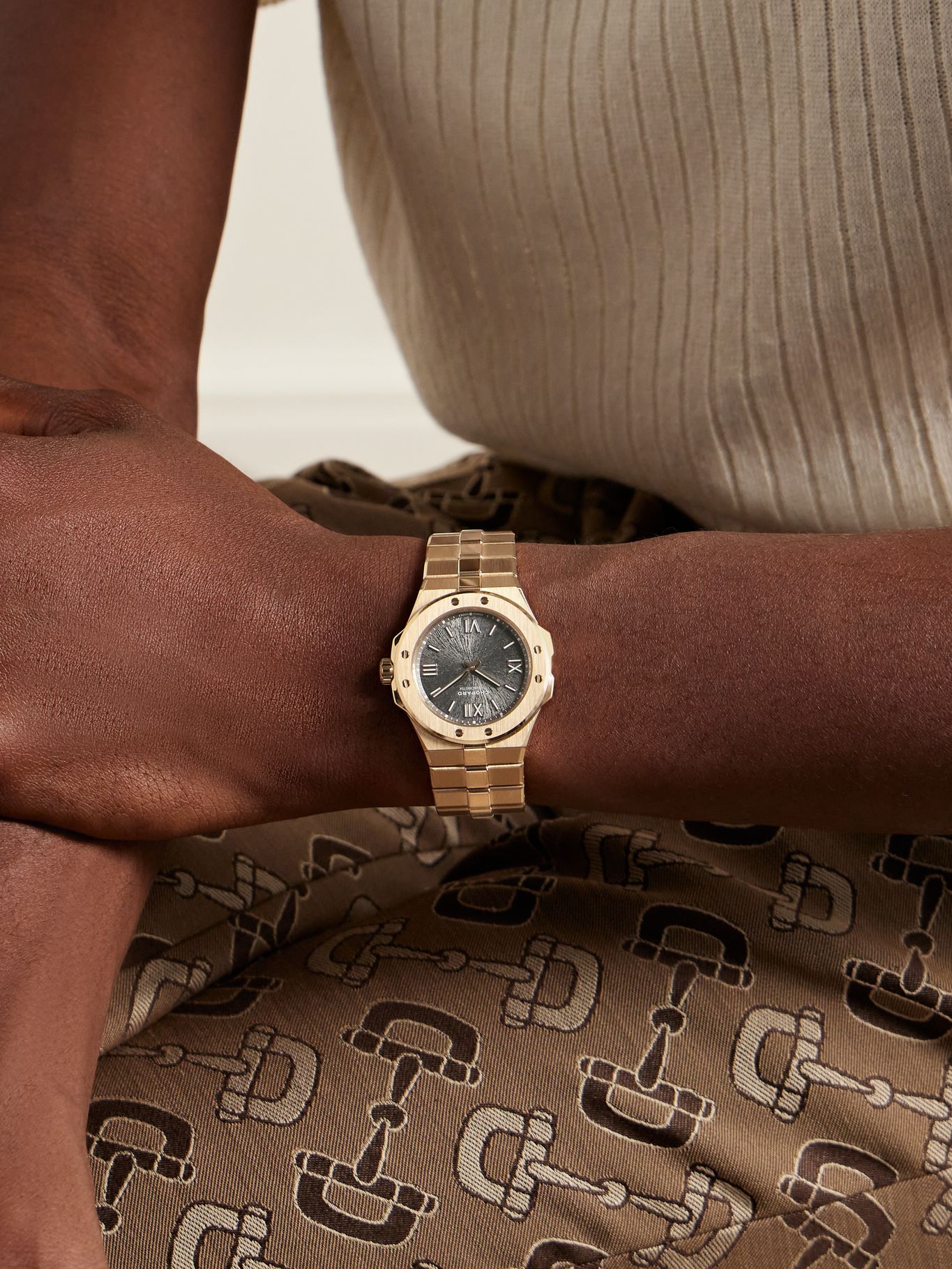 CHOPARD Alpine Eagle Automatic 36mm Brushed 18-Karat Rose Gold Watch ...