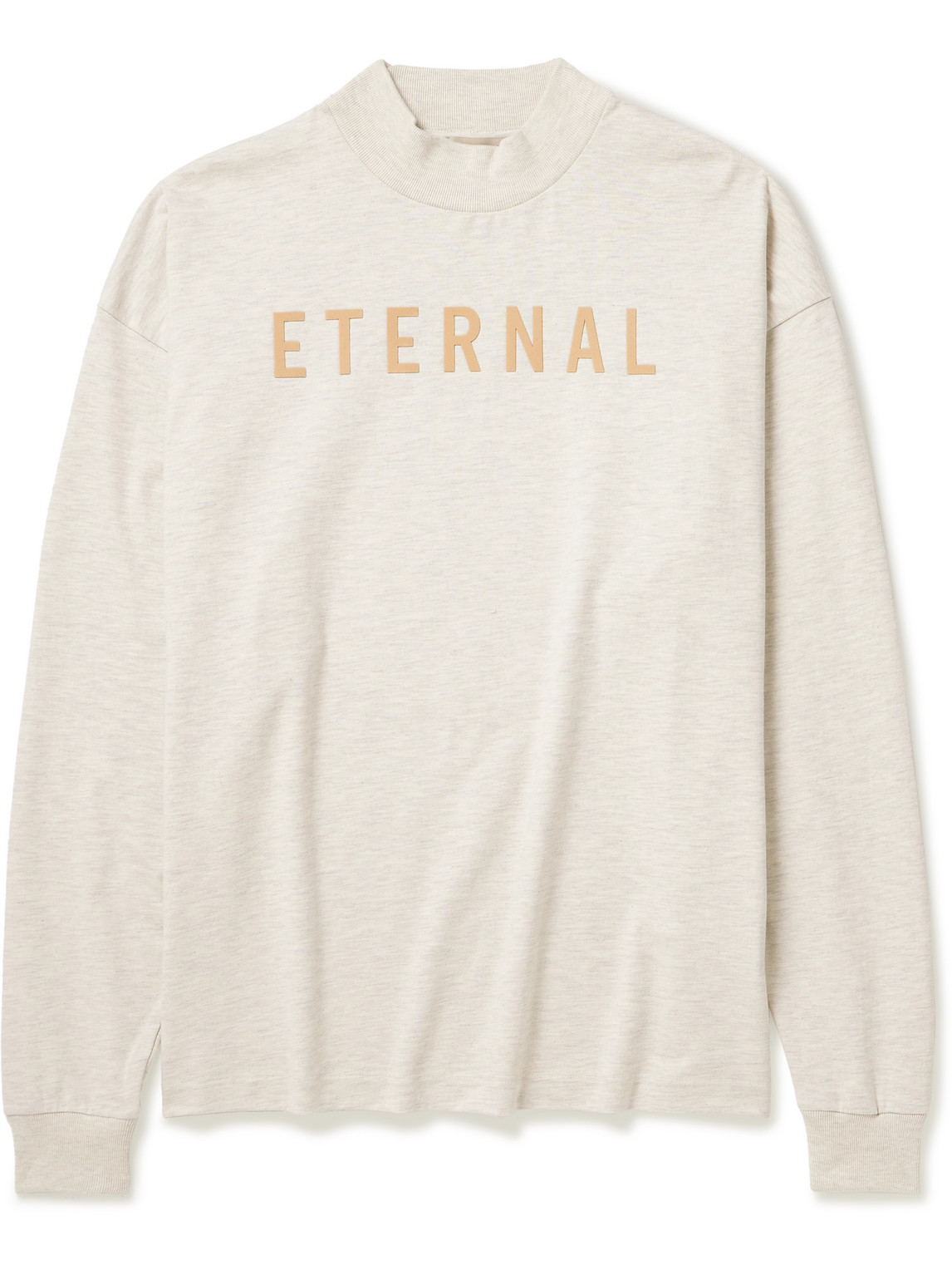 Fear Of God Eternal Logo-flocked Cotton-jersey T-shirt In White | ModeSens