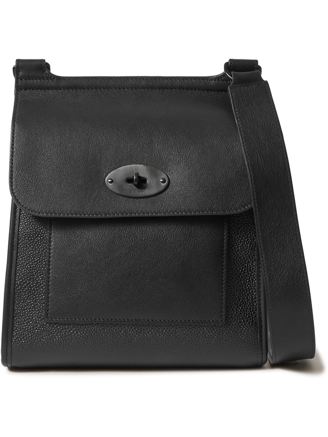 Mulberry Anthony Full-grain Leather Messenger Bag In Black | ModeSens