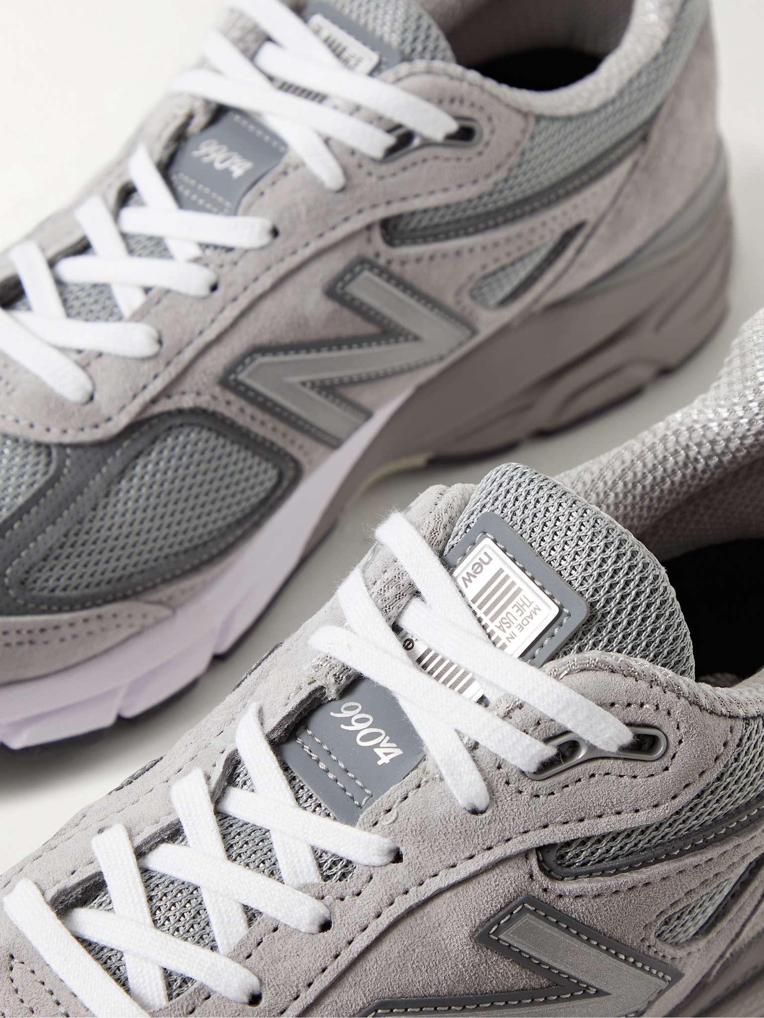 NEW BALANCE 990v4 Suede and Mesh Sneakers for Men | MR PORTER