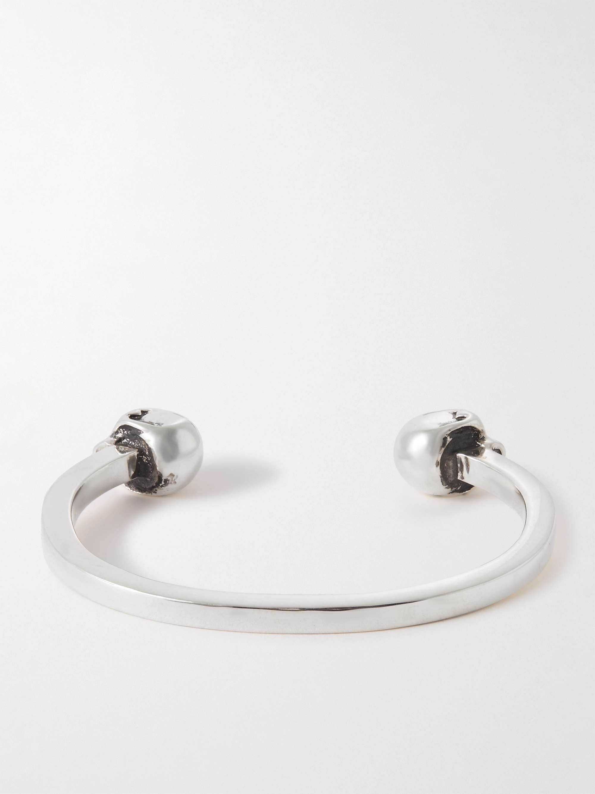 JAM HOMEMADE Revolution Skull Silver Cuff for Men | MR PORTER