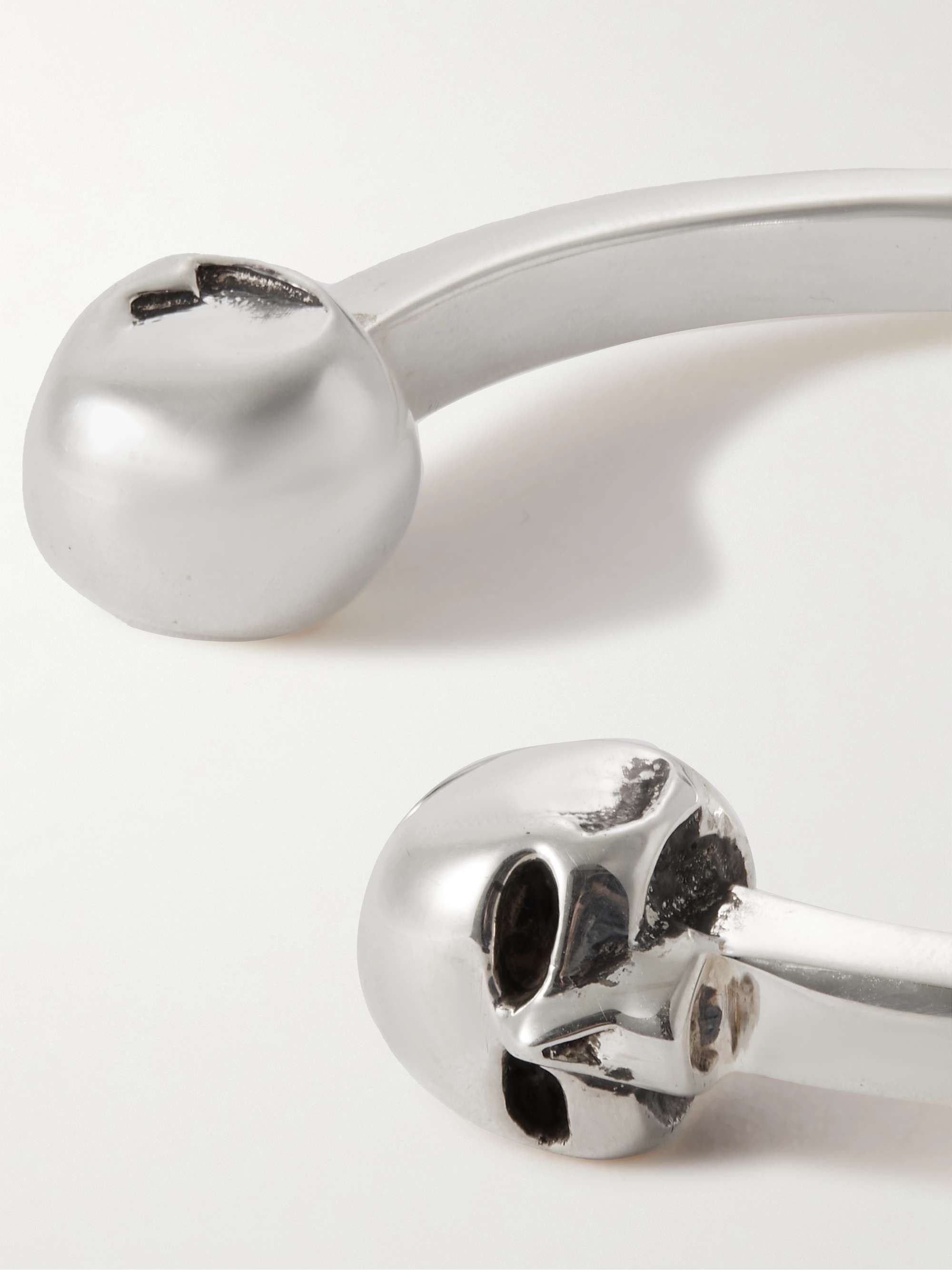 JAM HOMEMADE Revolution Skull Silver Cuff for Men | MR PORTER