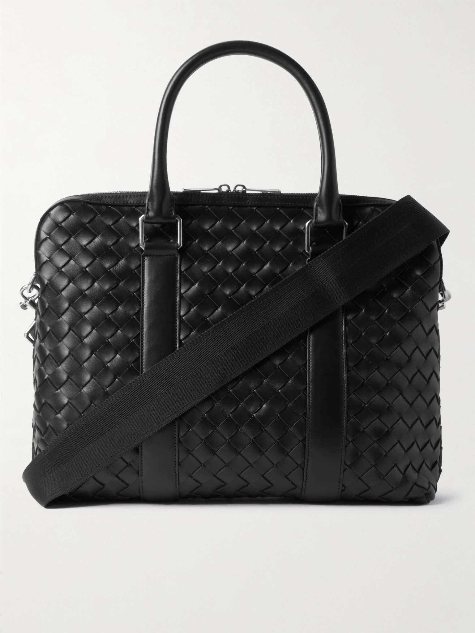 BOTTEGA VENETA Intrecciato Leather Briefcase for Men | MR PORTER
