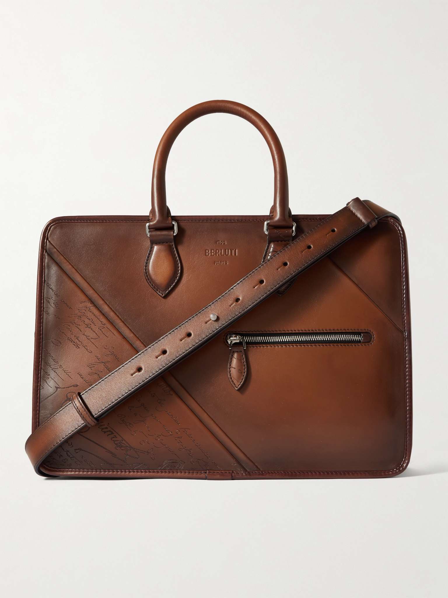 BERLUTI Un Jour Mini Scritto Leather Briefcase for Men | MR PORTER