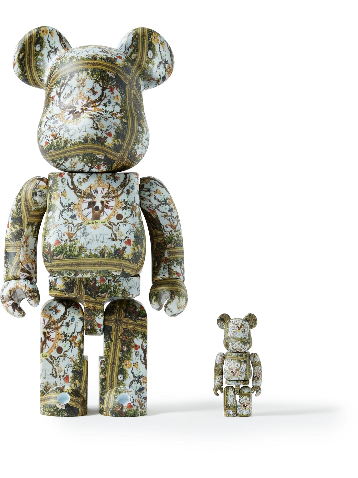 BE@RBRICK - Yuuki Ogura 100% 400% Printed PVC Figurine Set - Men - Blue ...