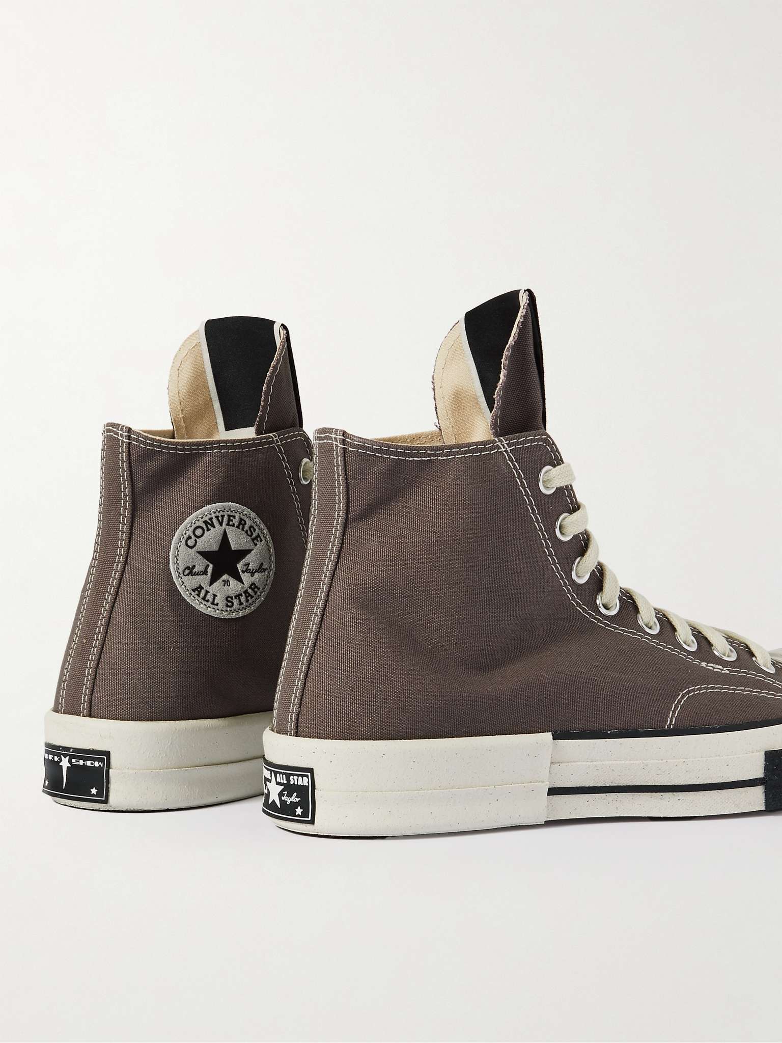 RICK OWENS + Converse + DRKSHDW TURBODRK Chuck 70 Canvas High-Top ...