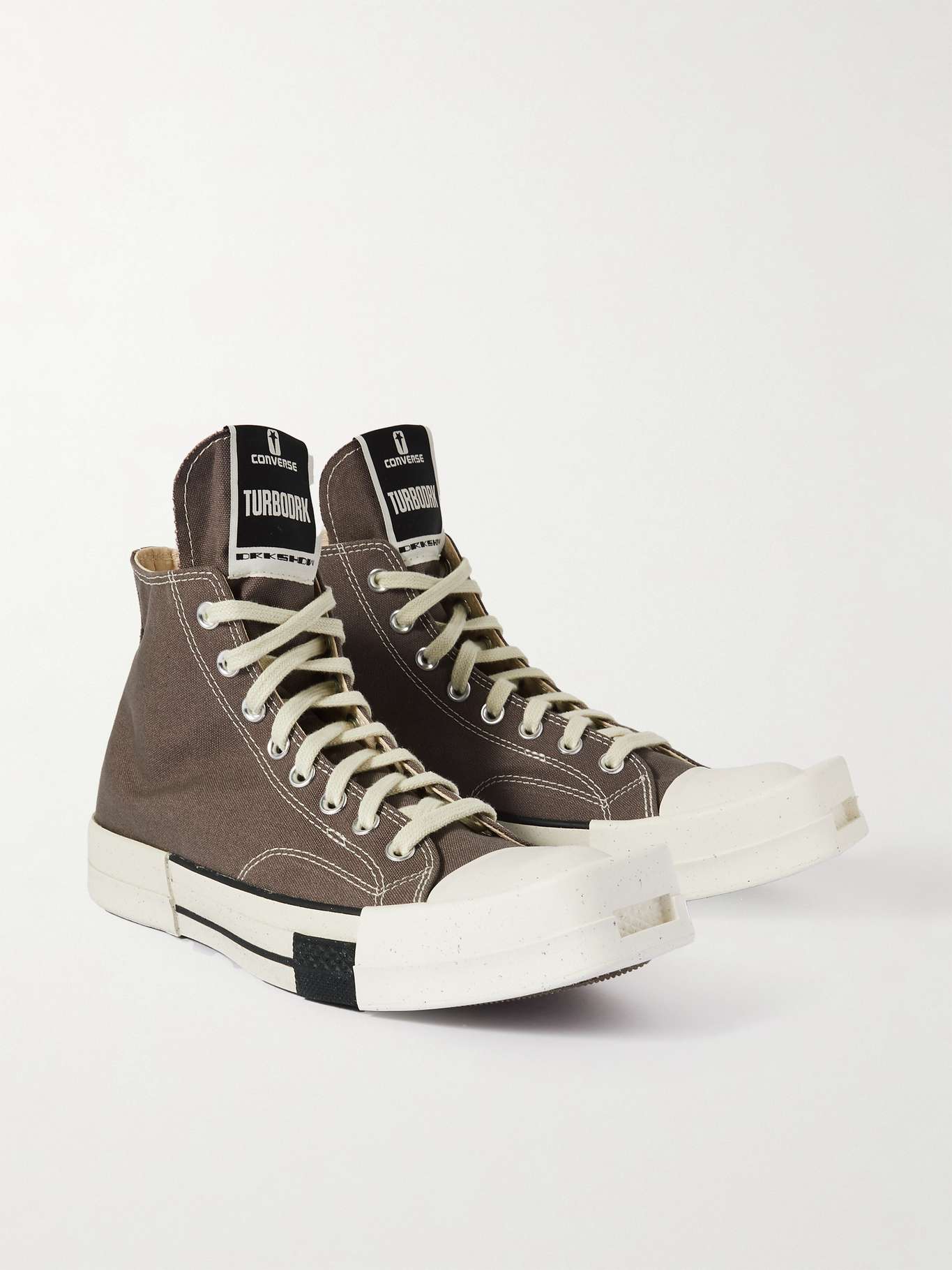 RICK OWENS + Converse + DRKSHDW TURBODRK Chuck 70 Canvas High-Top ...