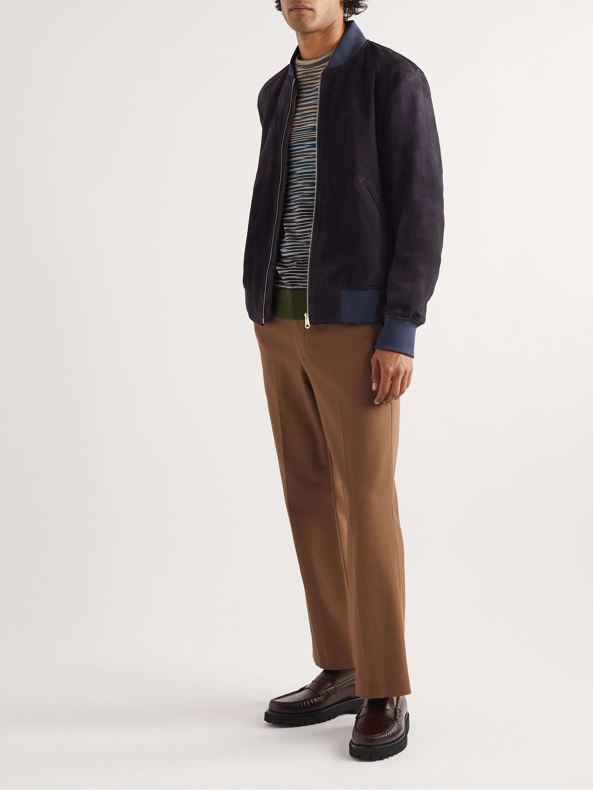 Ralph Lauren Purple Label Men's Suede Torrence Lined Jacket