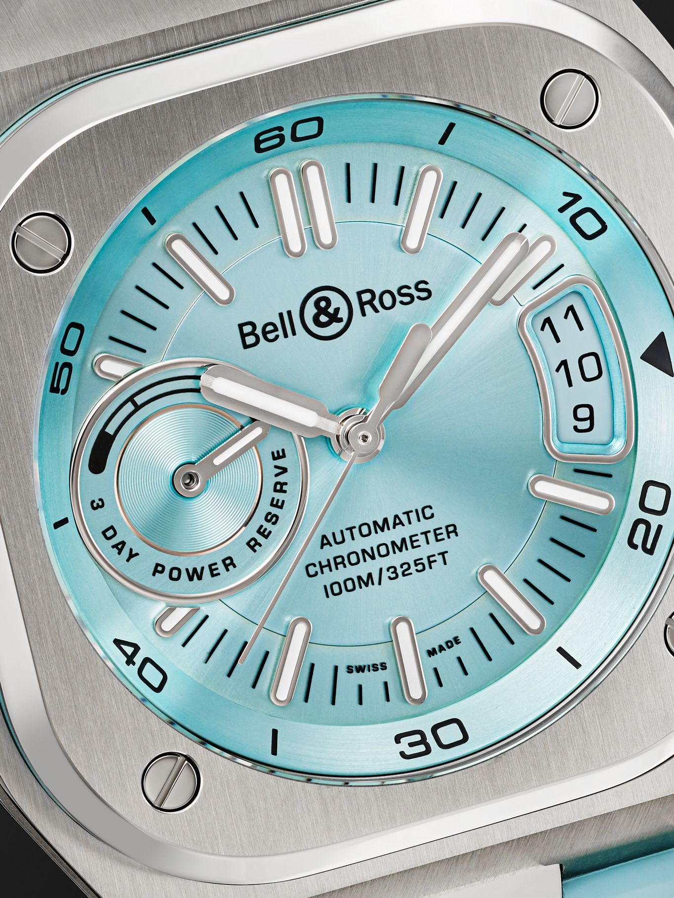 BELL & ROSS BR-X5 Automatic 41mm Steel and Rubber Watch, Ref. No. BRX5R ...