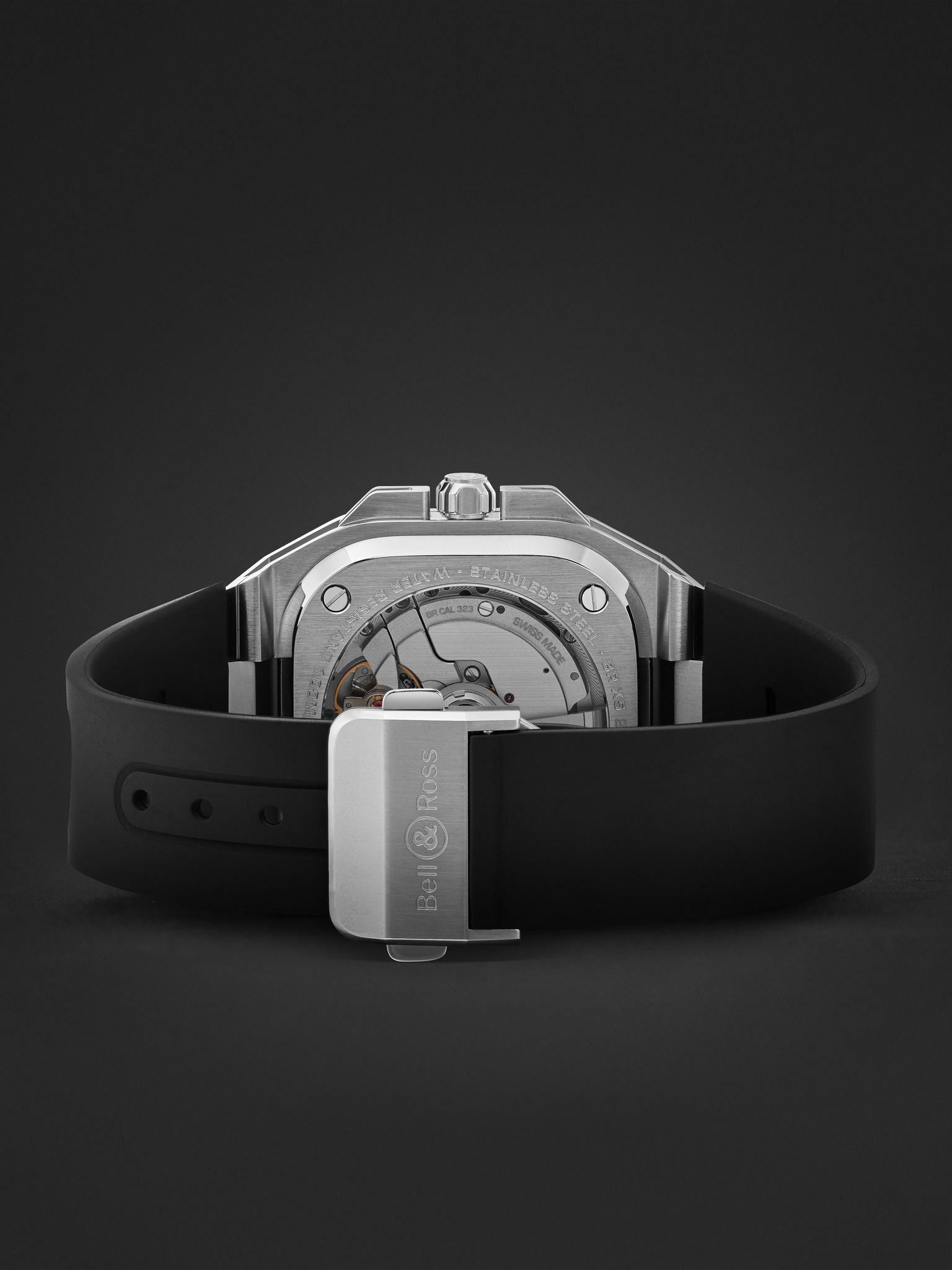 BELL & ROSS BR-X5 Automatic Chronometer 41mm Steel and Rubber Watch ...
