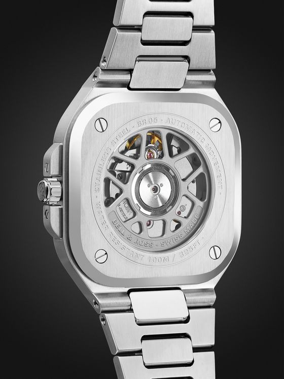 BELL & ROSS BR 05 Automatic 40mm Stainless Steel Watch, Ref. No. BR05A ...