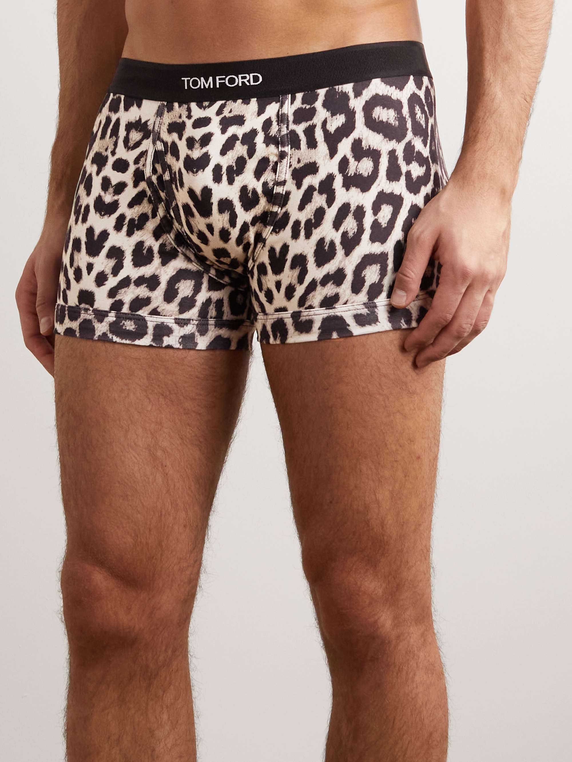 Tom Ford Leopard Print Stretch Cotton Jersey Briefs For Men Mr Porter