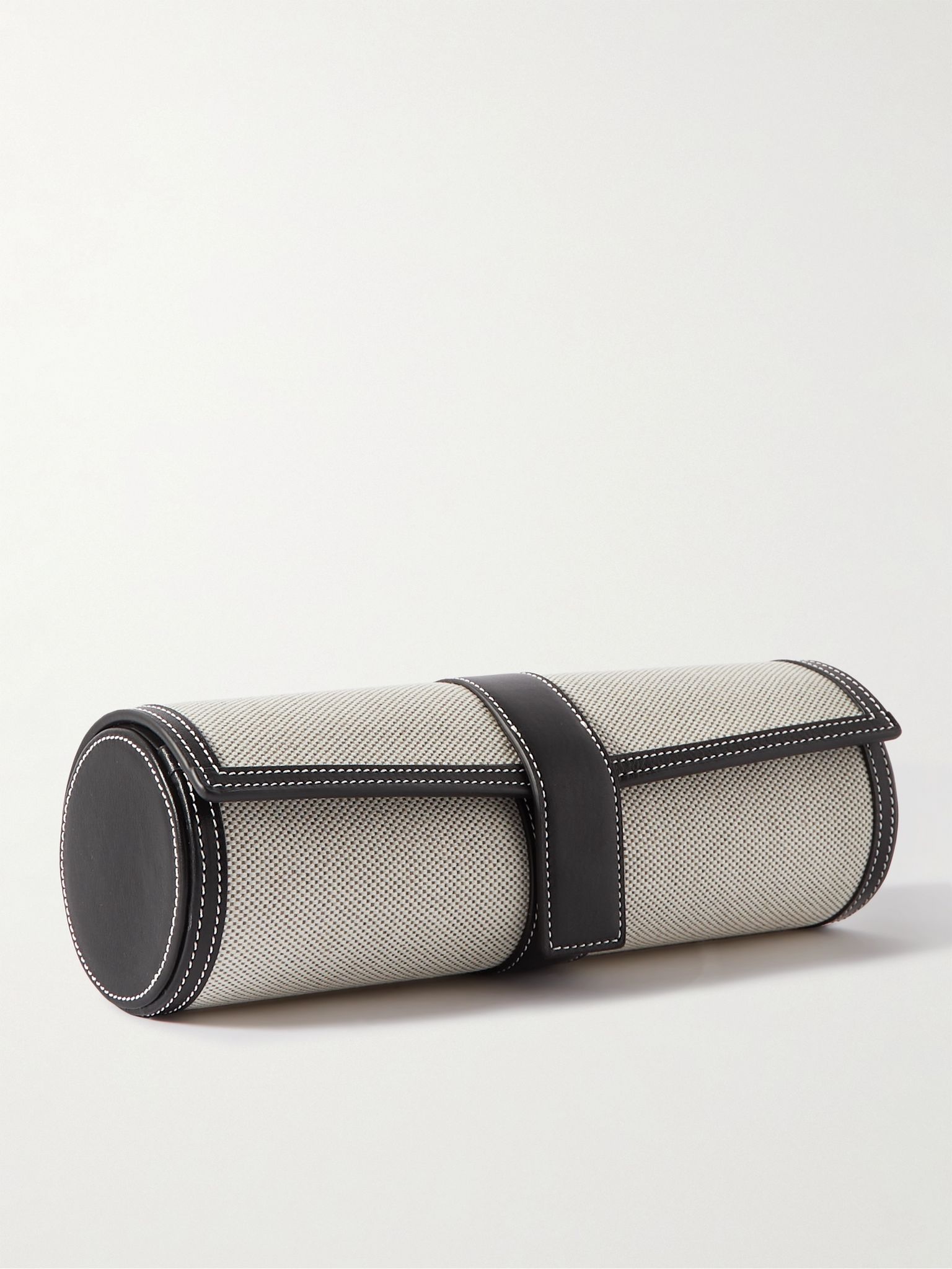 BAMFORD WATCH DEPARTMENT Leather-Trimmed Canvas Watch Roll for Men | MR ...