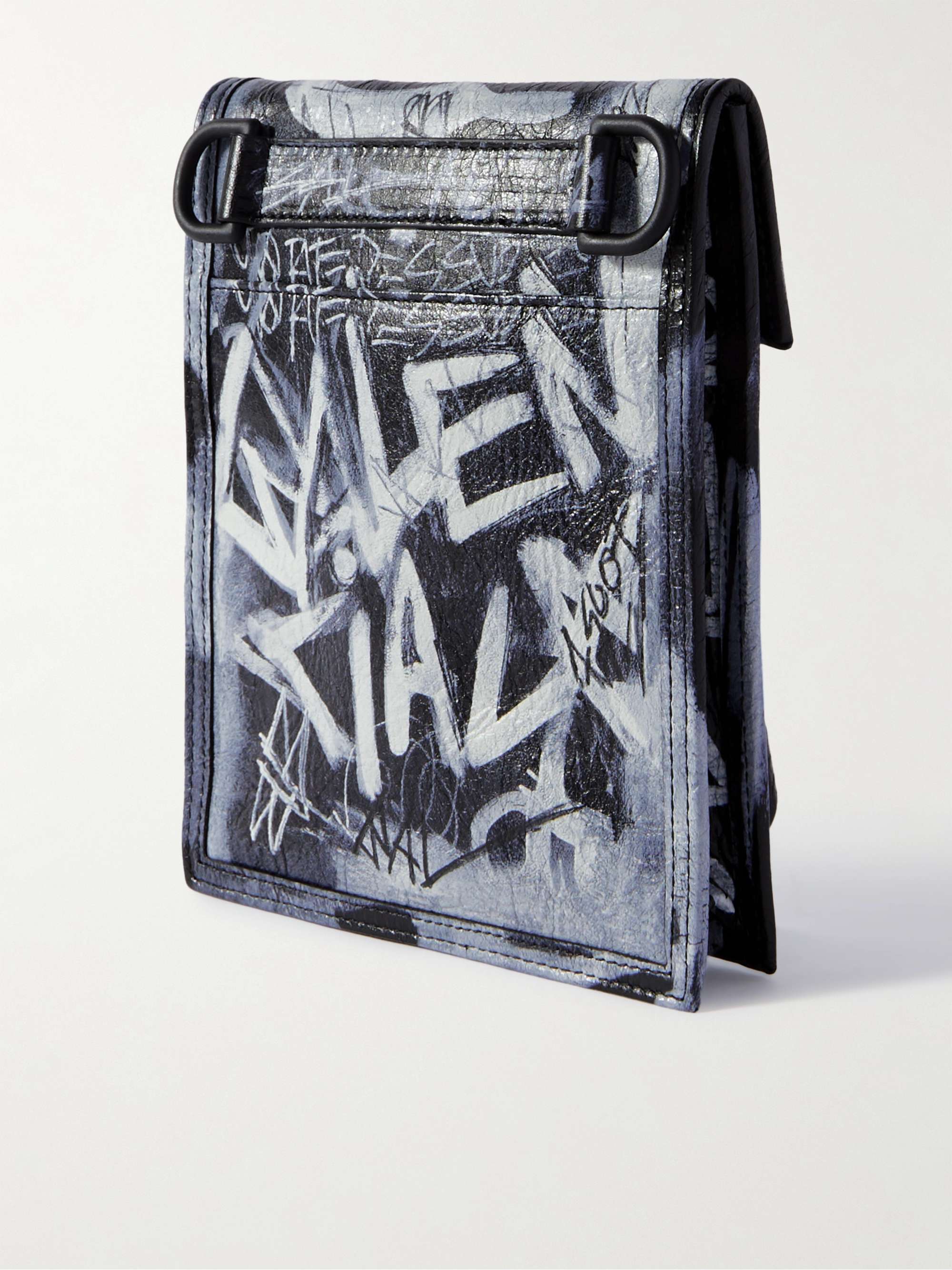Balenciaga Small Explored Graffiti Messenger Bag Farfetch