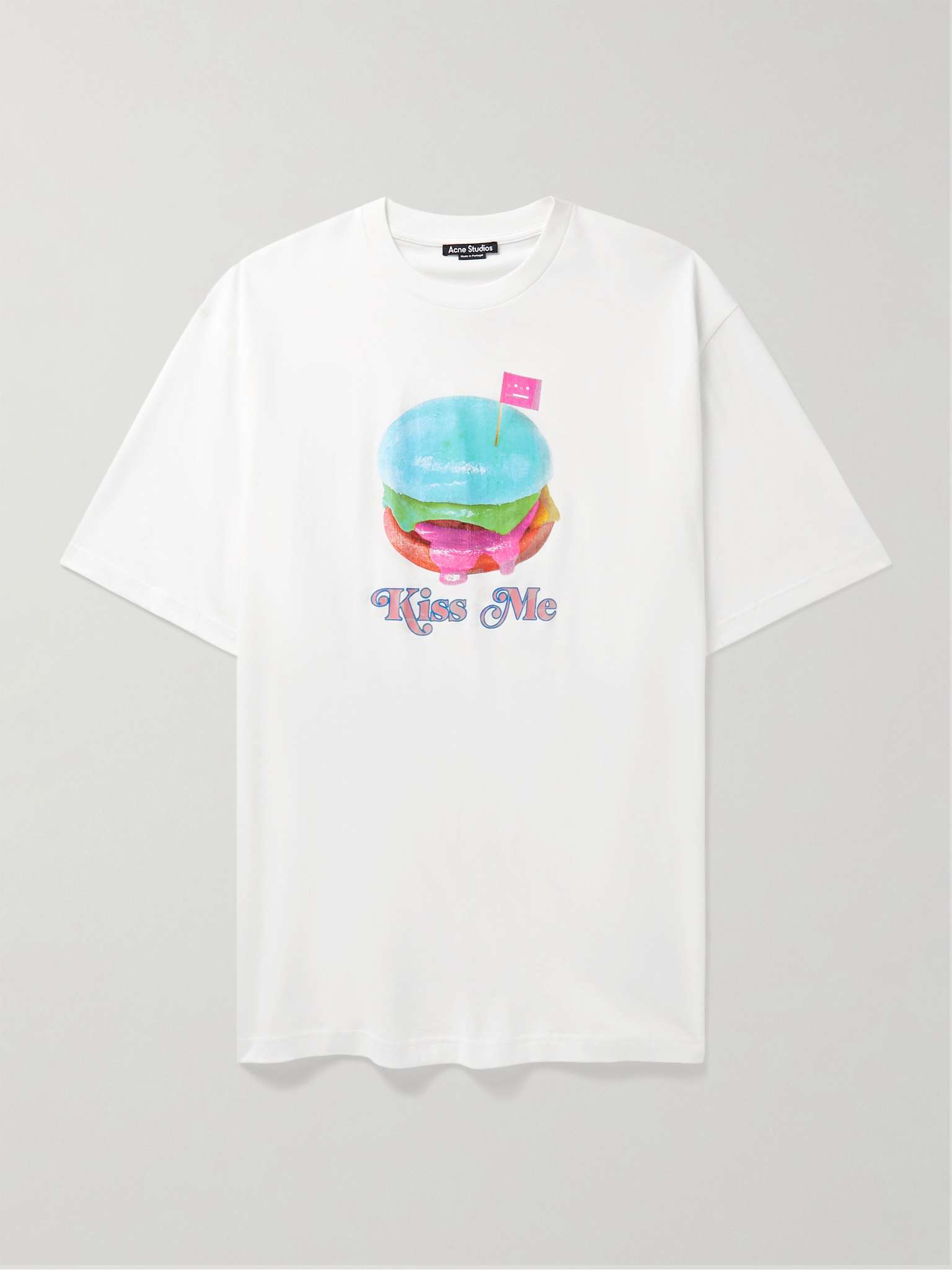 Enrik Oversized Printed Cotton-Jersey T-Shirt من ACNE STUDIOS | مستر بورتر