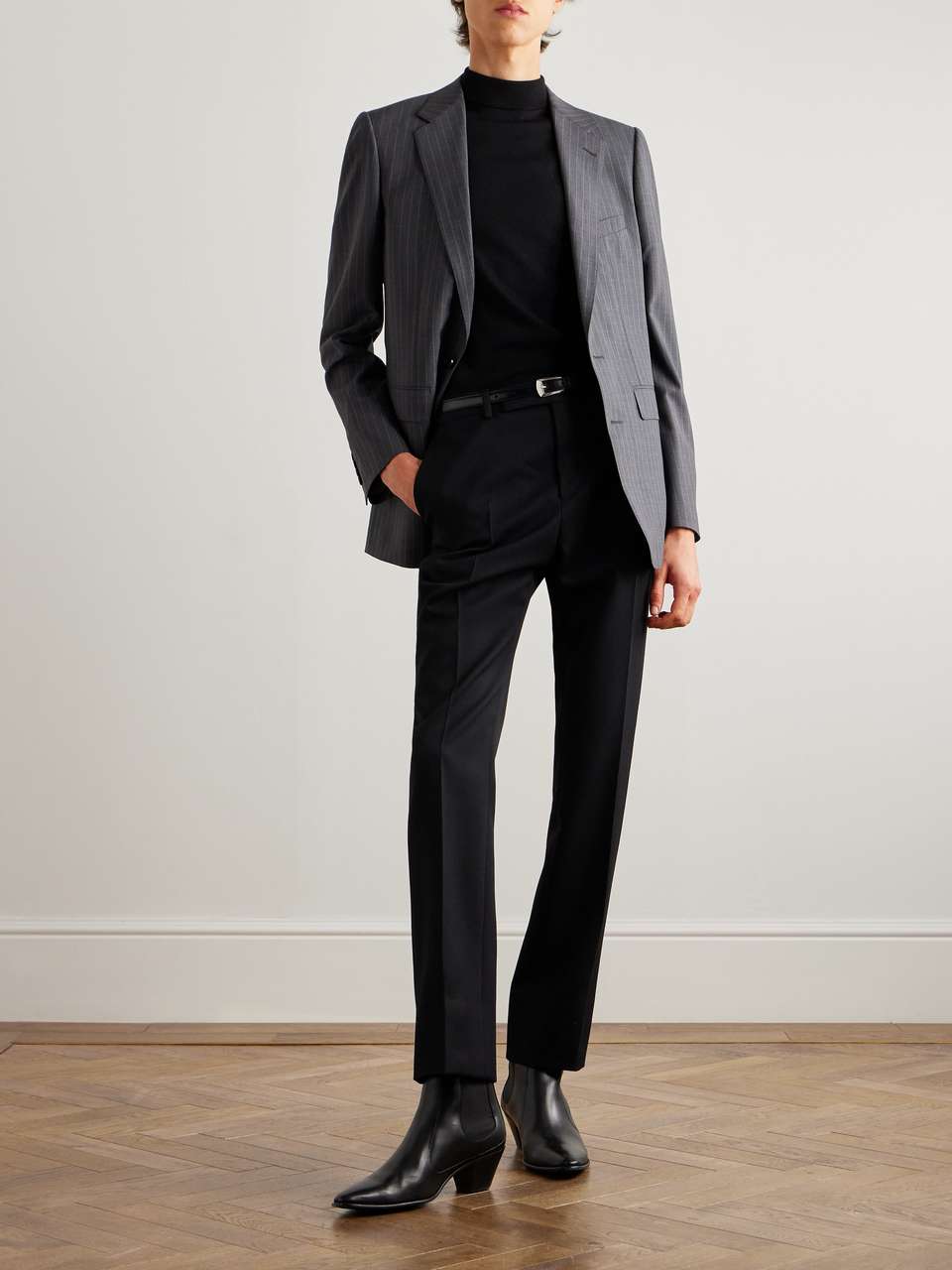CELINE HOMME Pinstriped Wool Blazer for Men | MR PORTER