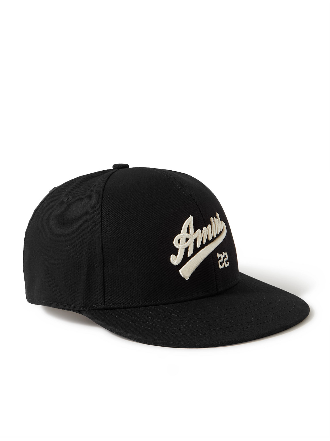 AMIRI - Logo-Embroidered Cotton-Twill Baseball Cap - Men - Black | The ...