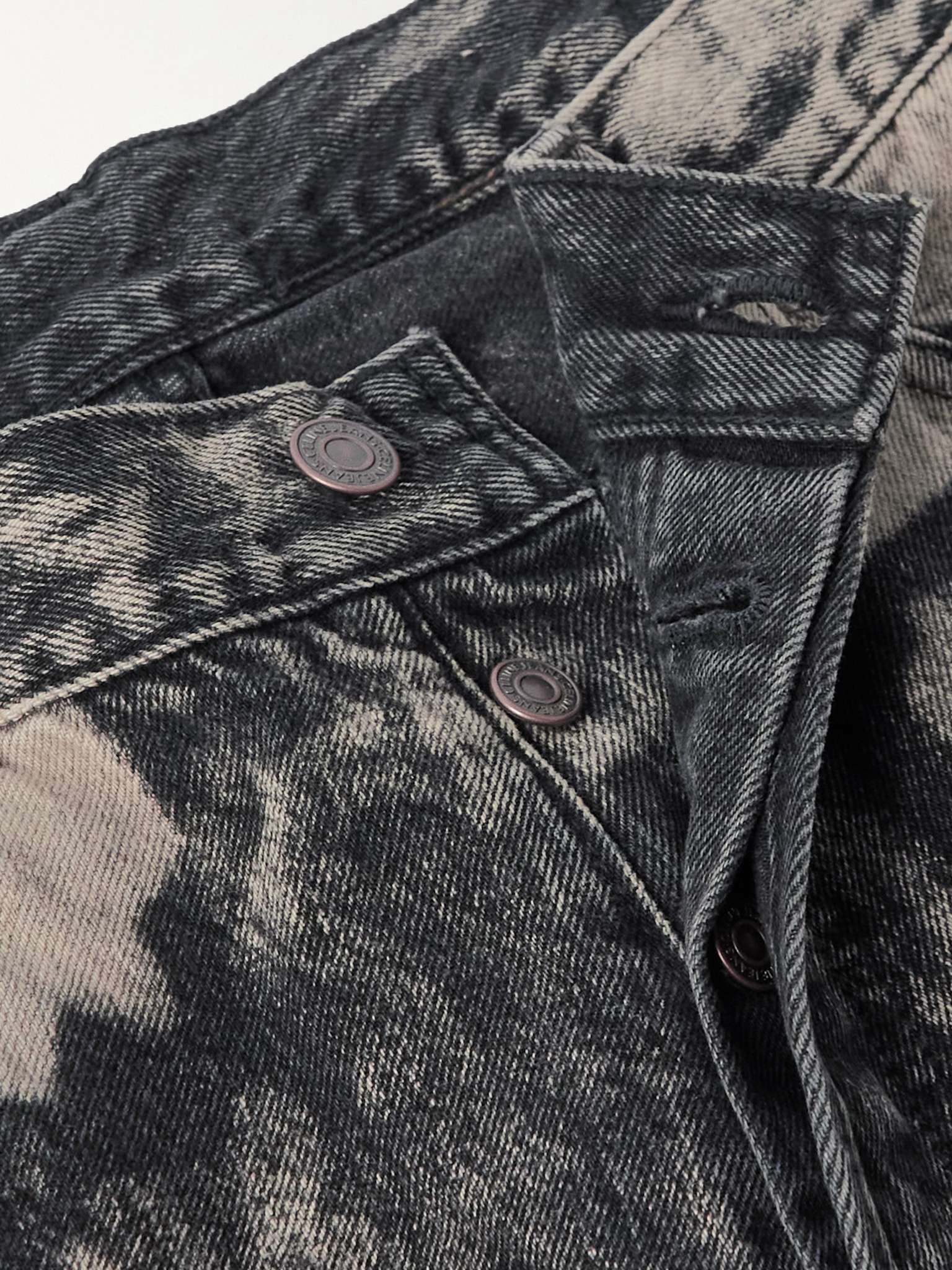 CELINE HOMME Wesley Straight-Leg Distressed Bleached Jeans for Men | MR PORTER