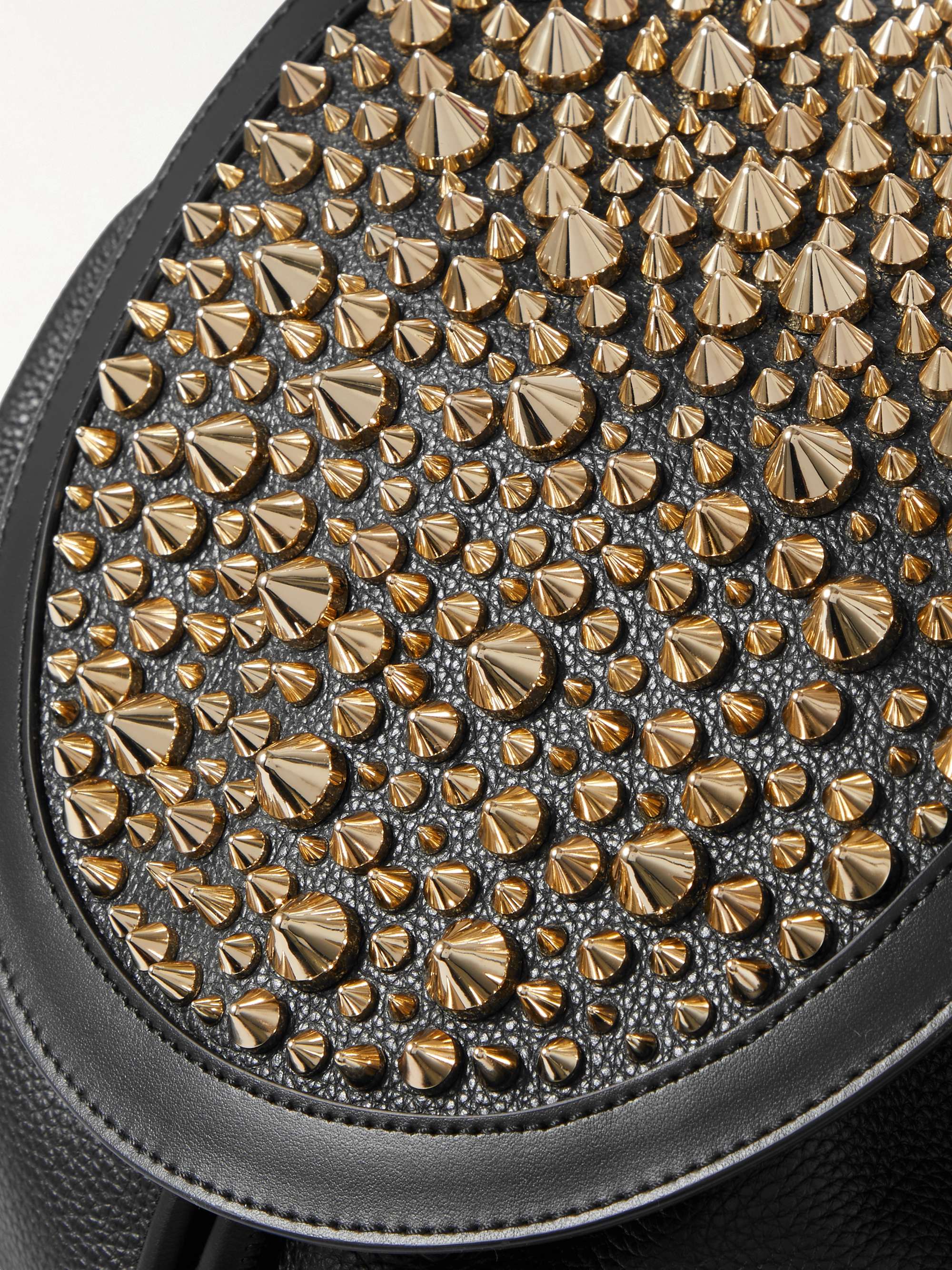 CHRISTIAN LOUBOUTIN Explorafunk Studded Full-Grain Leather Backpack for ...