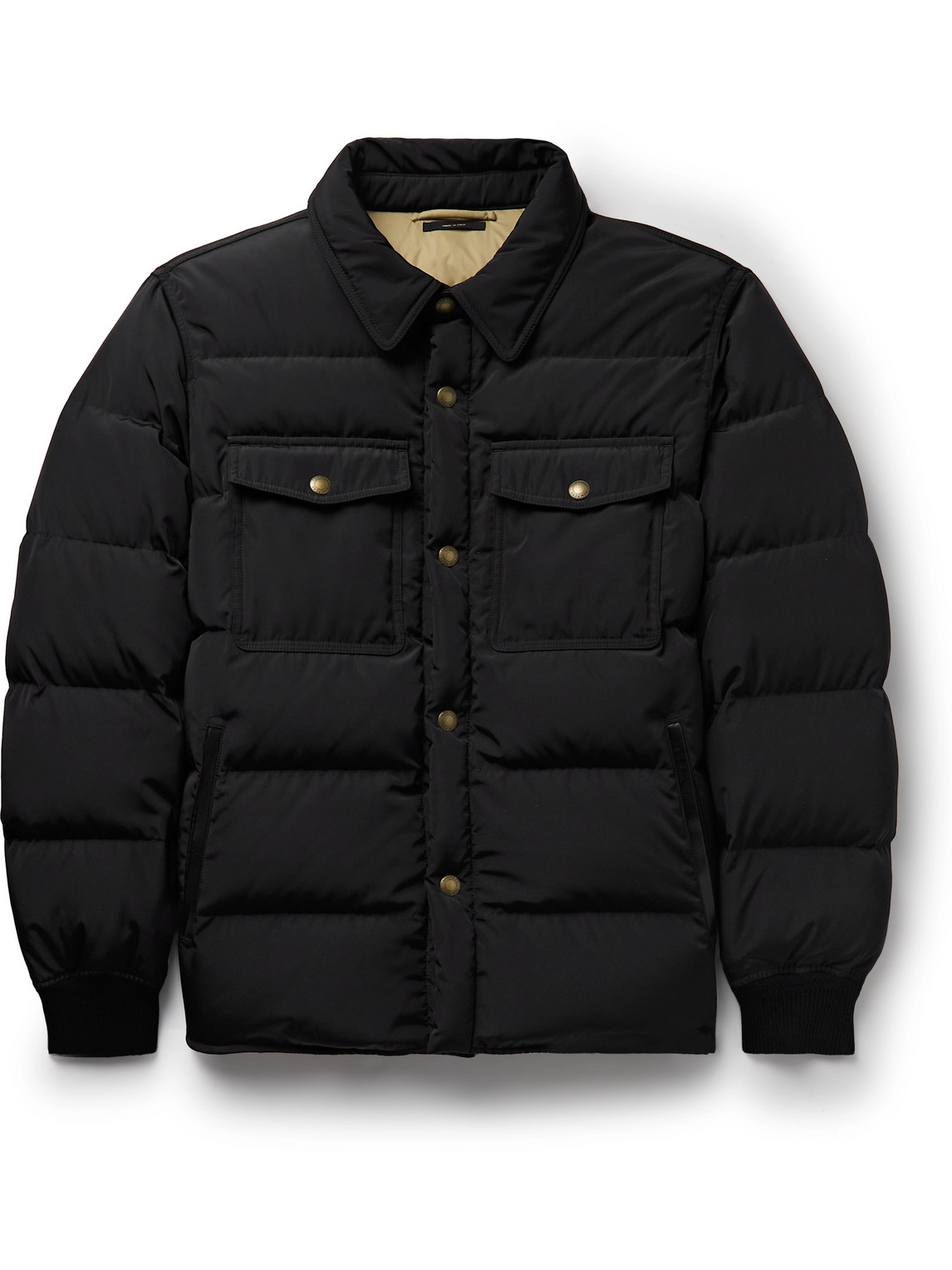 TOM FORD Quilted Shell Down Shirt Jacket | Smart Closet