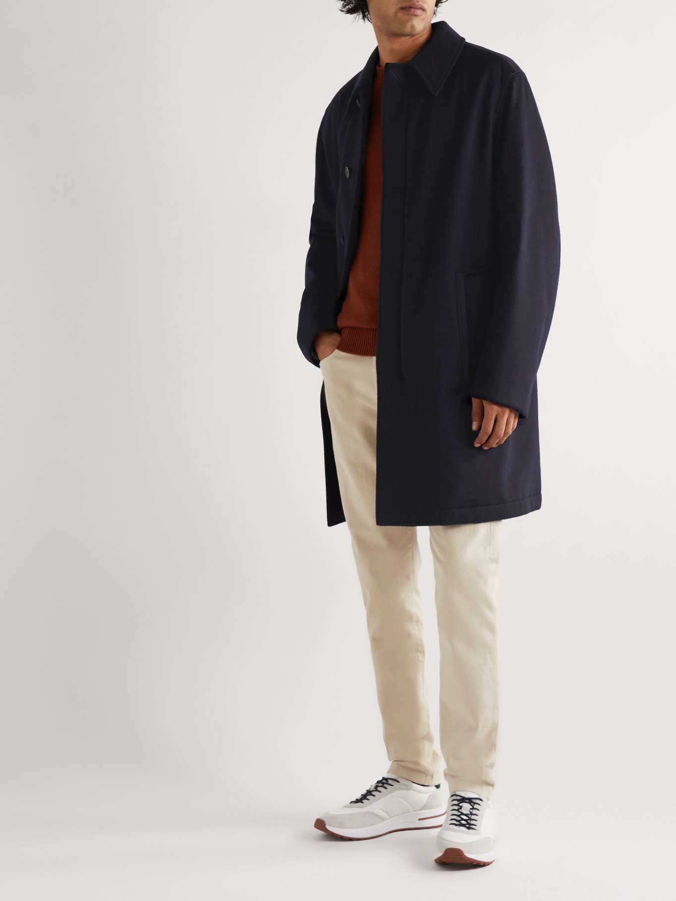 LORO PIANA Murray Storm System Cashmere-Felt Coat for Men | MR PORTER