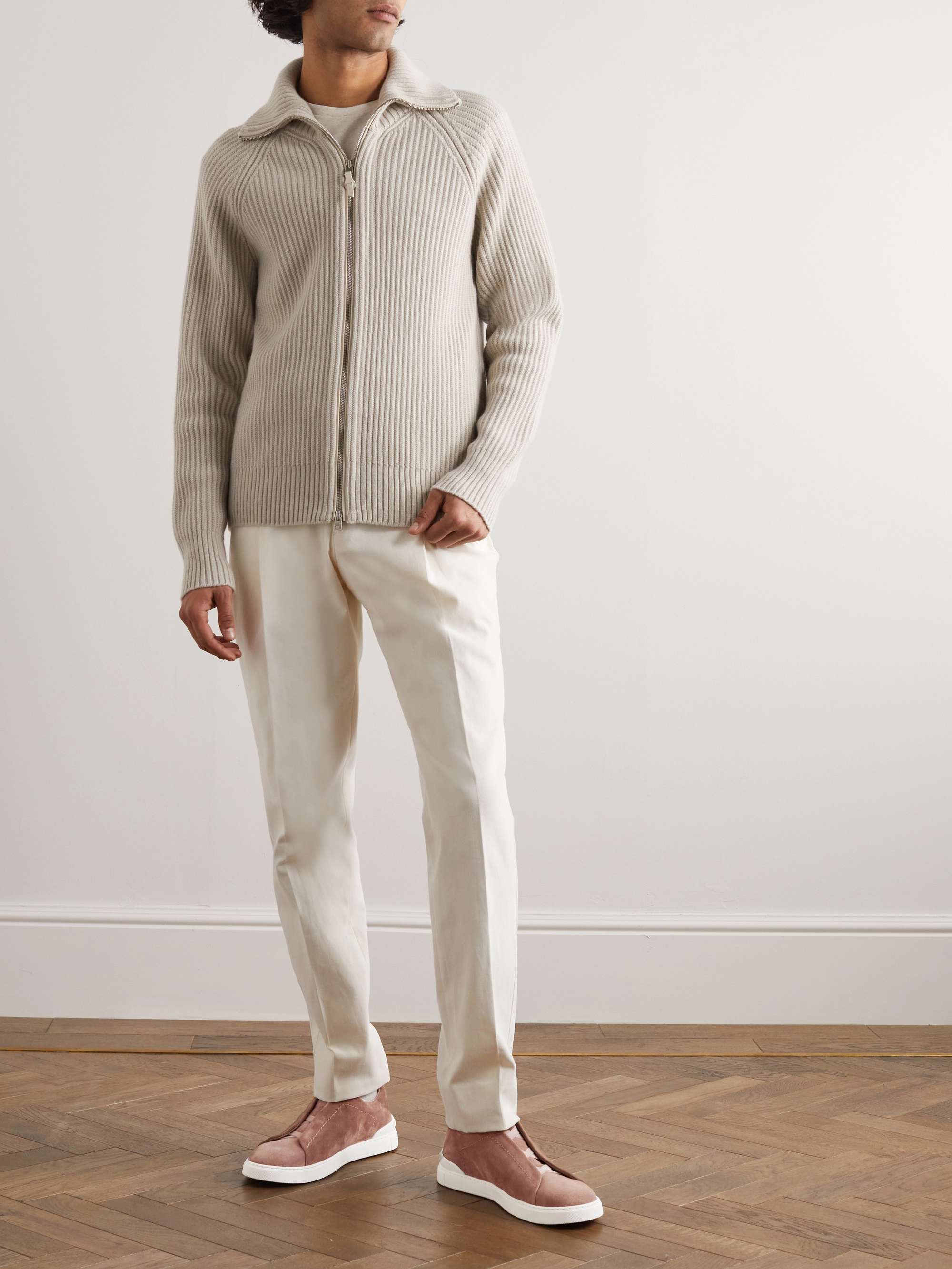 ZEGNA Triple Stitch Sneakers aus Veloursleder for Men | MR PORTER