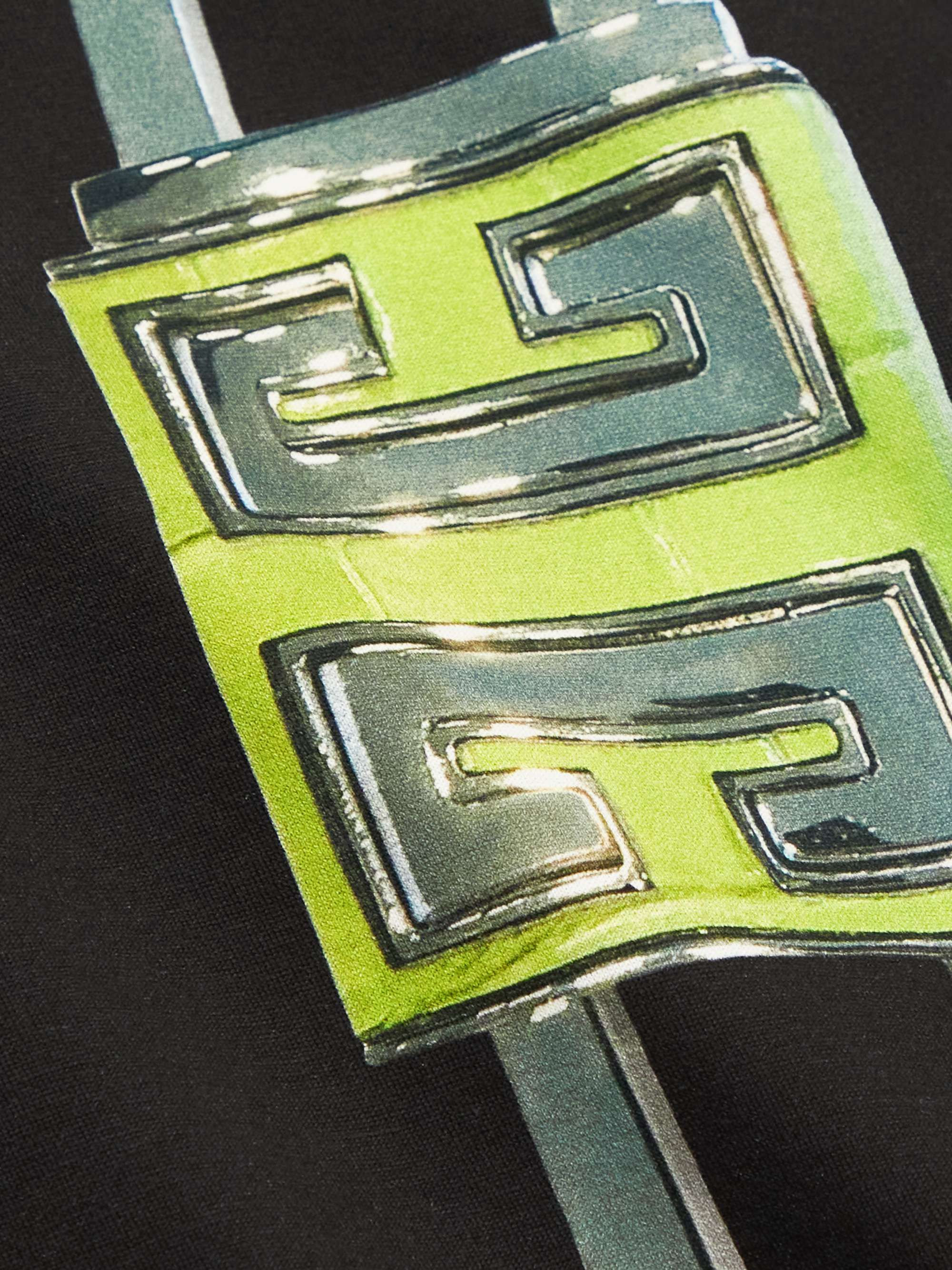 GIVENCHY 4G Lock Oversized Printed Cotton-Jersey T-Shirt for Men | MR ...